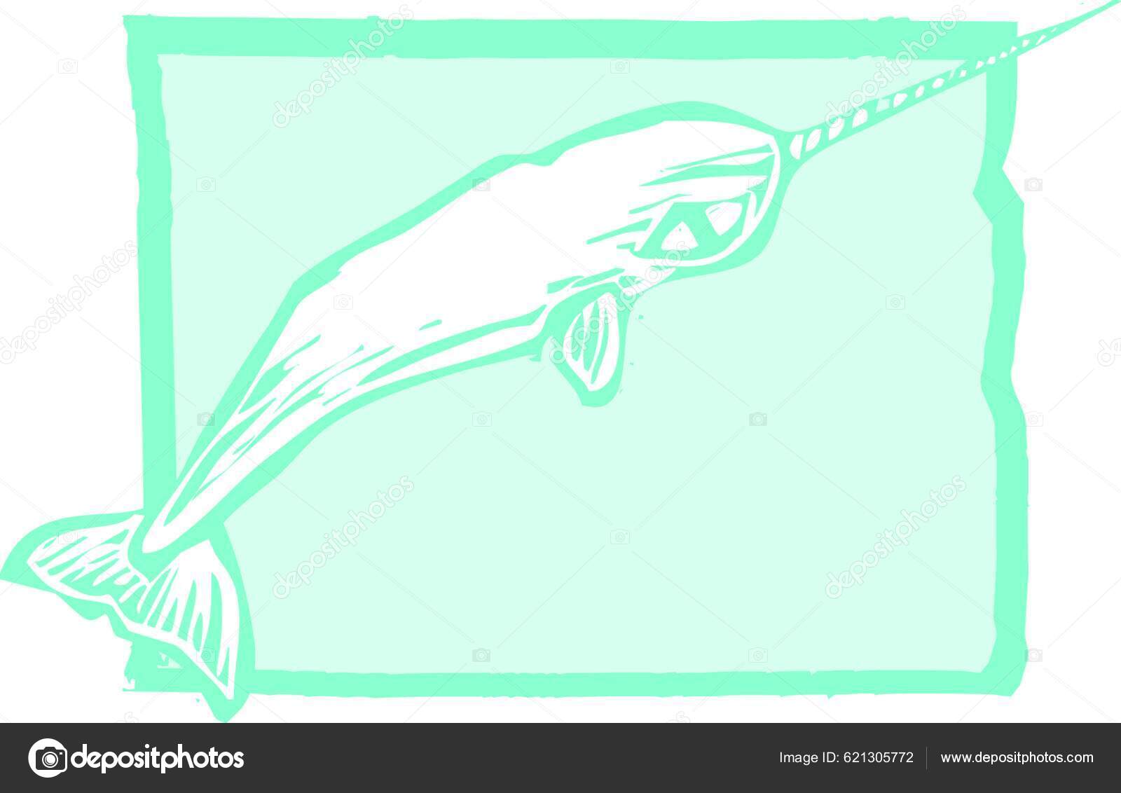 Narval Ilustración Vectorial Gráfica Vector de stock #621305772 de ©YAY ...