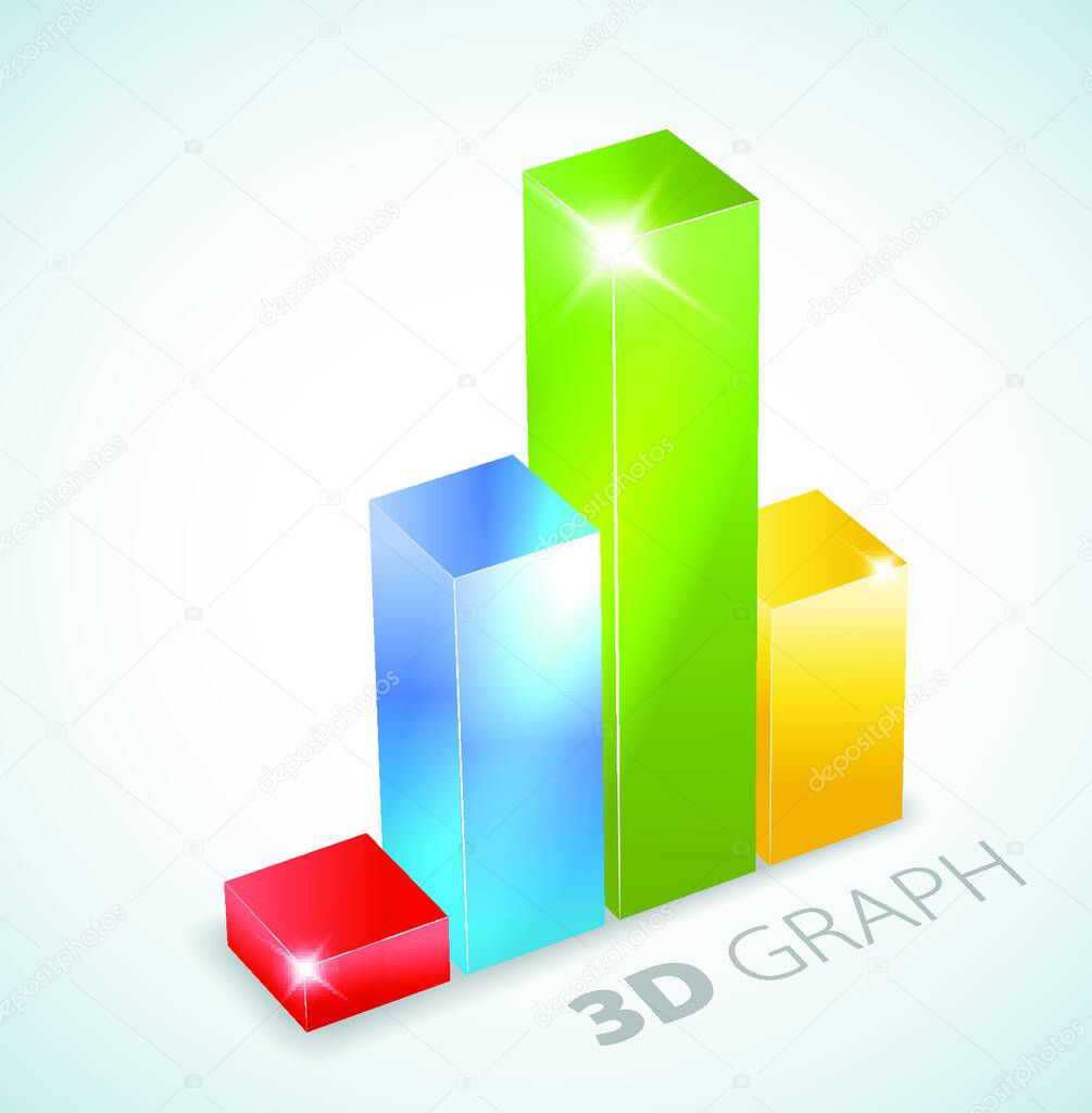 Colorful Bar Graph Vector Illustration Vector de stock por ©YAY_Images ...