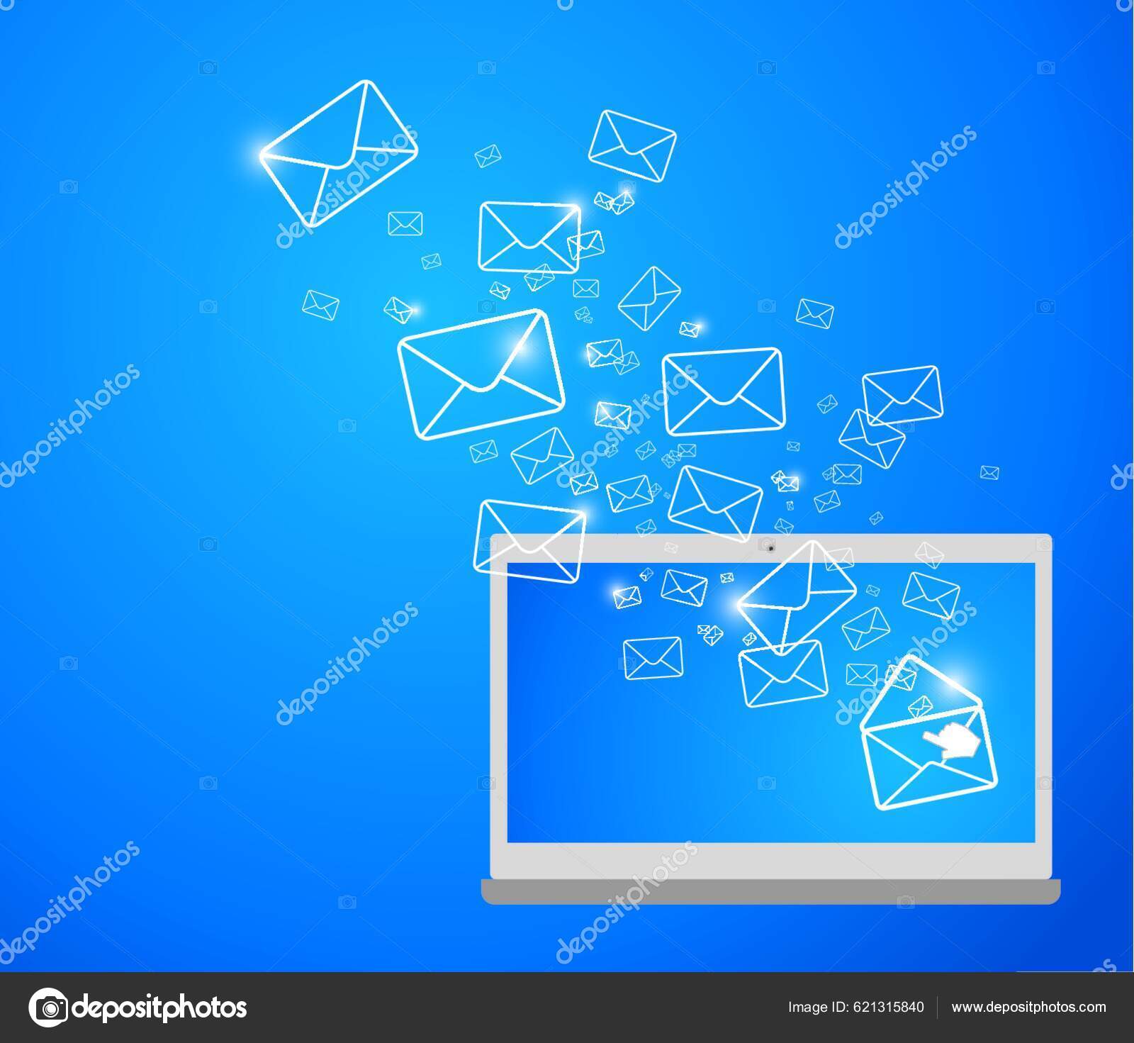 Sending Mail Vector Illustration Stock Vector by ©YAY_Images 621315840