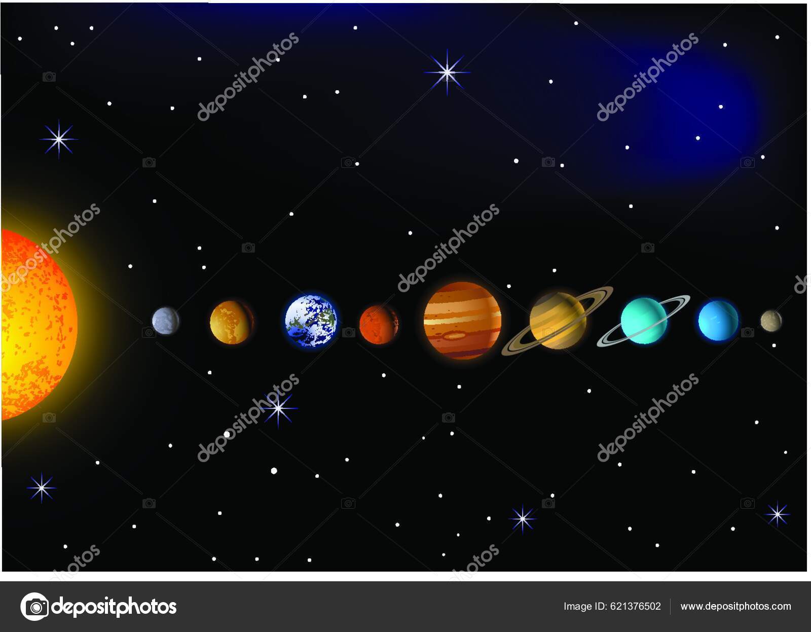 Solar System Modern Vector Illustration Stock Vector by ©YAY_Images ...