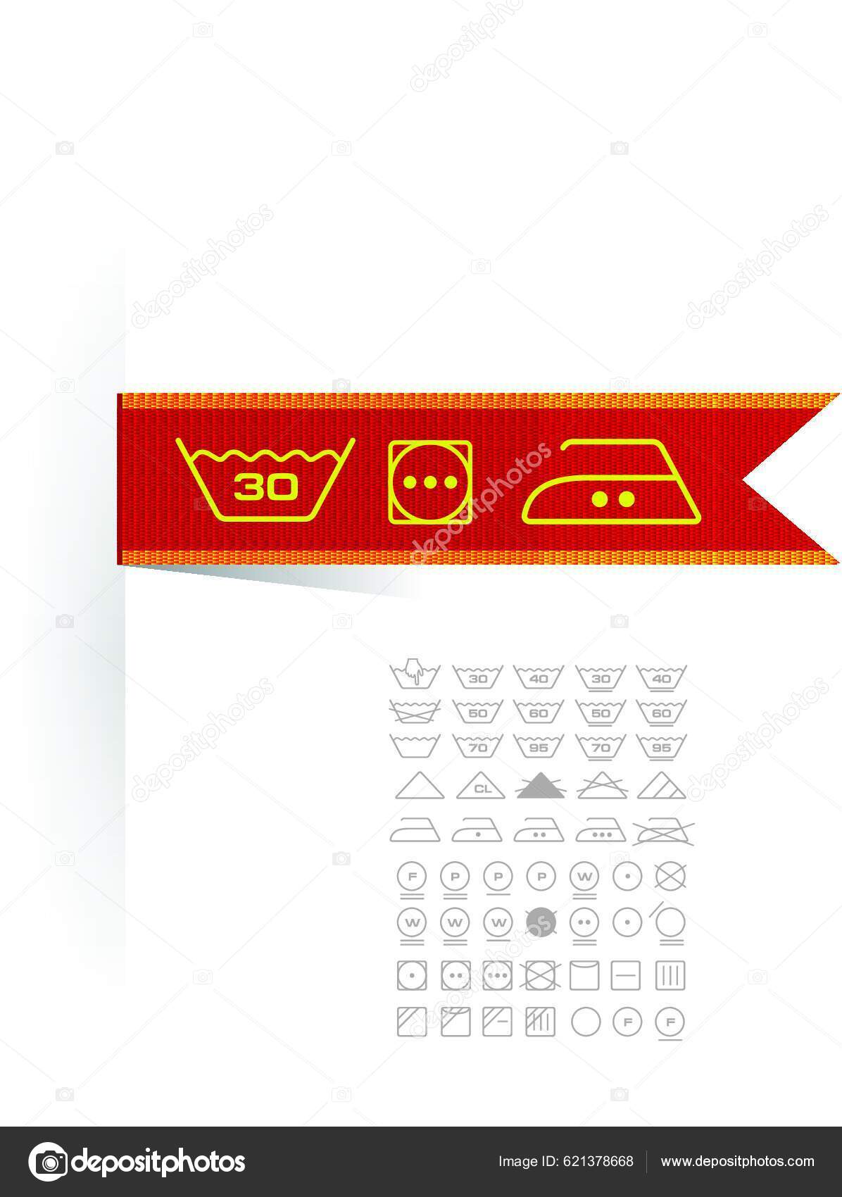 Symbols Label Clothes Stock Vector by ©YAY_Images 621378668