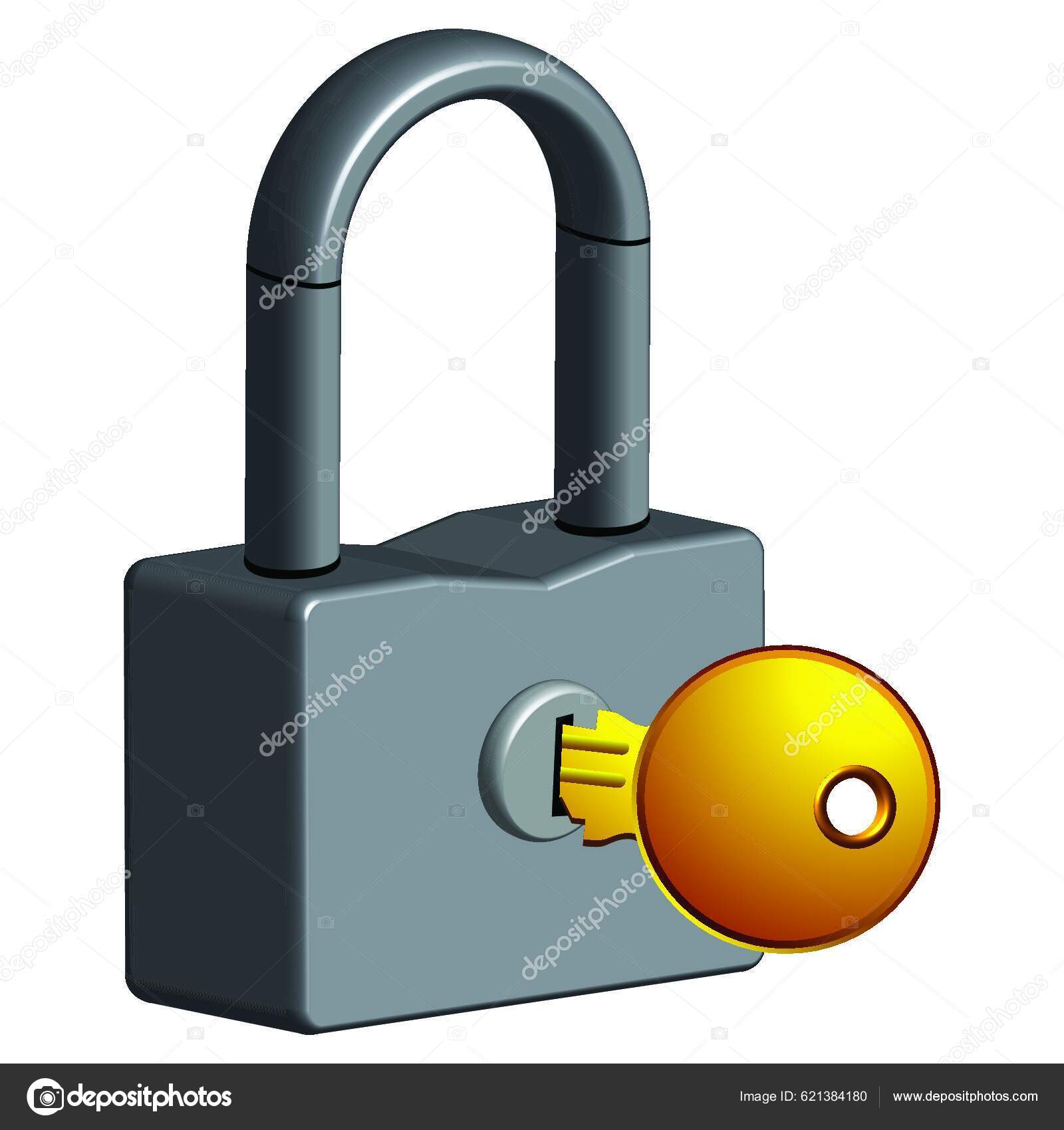 Locked Key Graphic Vector Illustration Stock Vector by ©YAY_Images ...