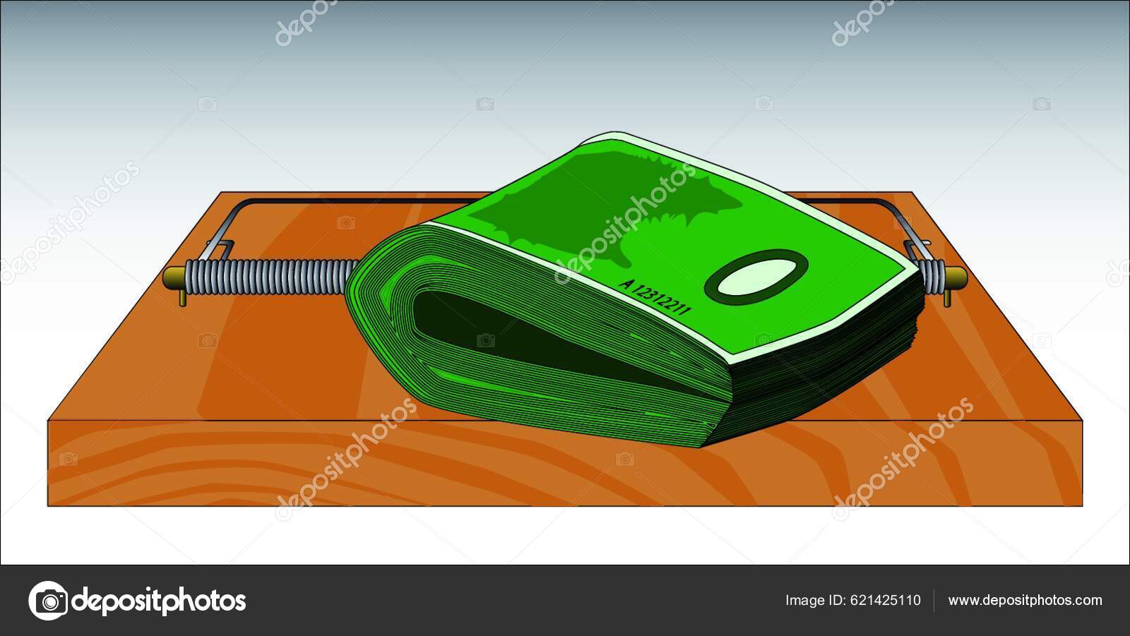 Cash Trap Graphic Vector Illustration Stock Vector by ©YAY_Images 621425110
