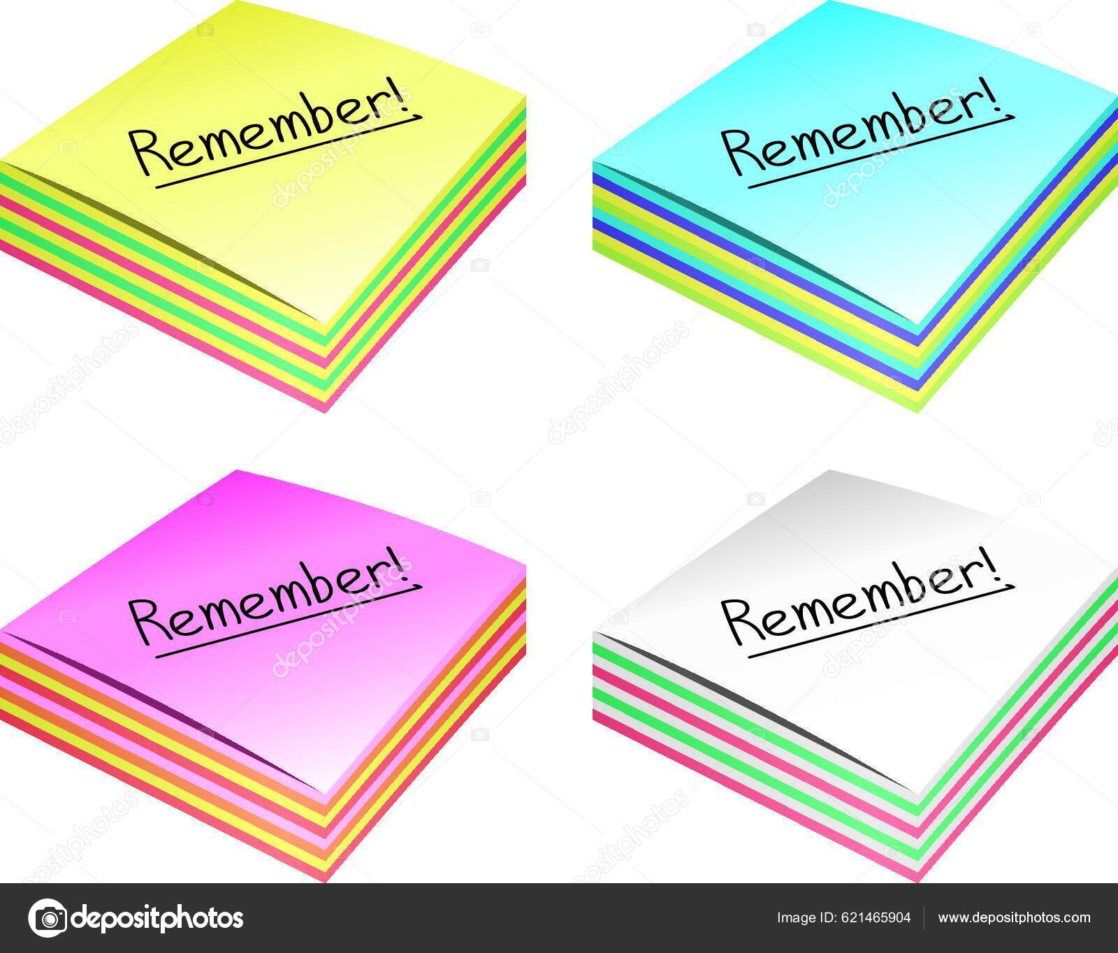 Vector Paper Note Cubes Stock Vector by ©YAY_Images 621465904