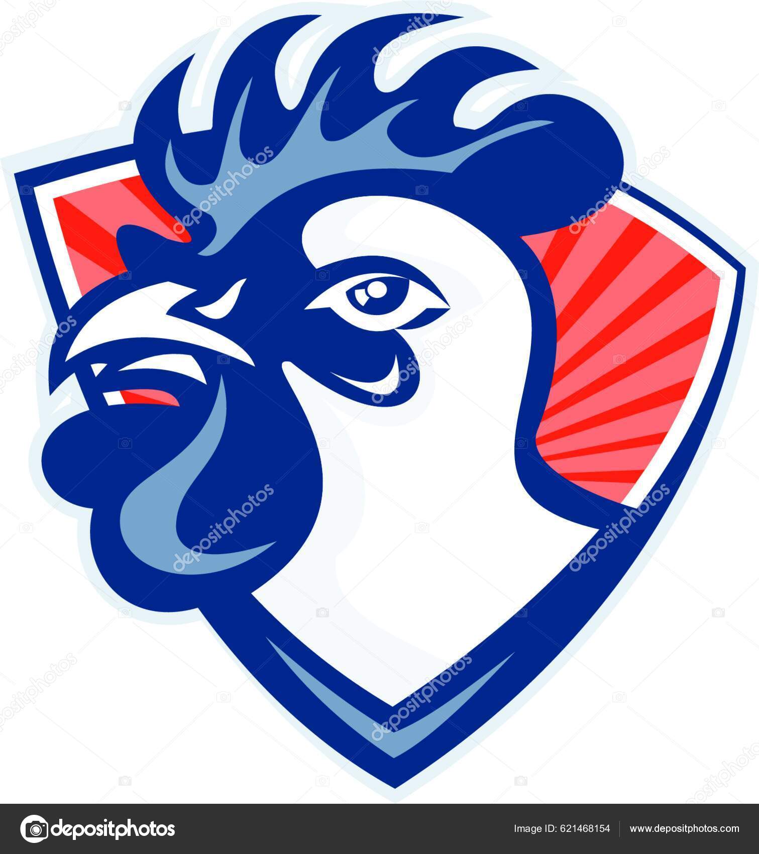 Cockerel Rooster Head Shield Stock Vector by ©YAY_Images 621468154