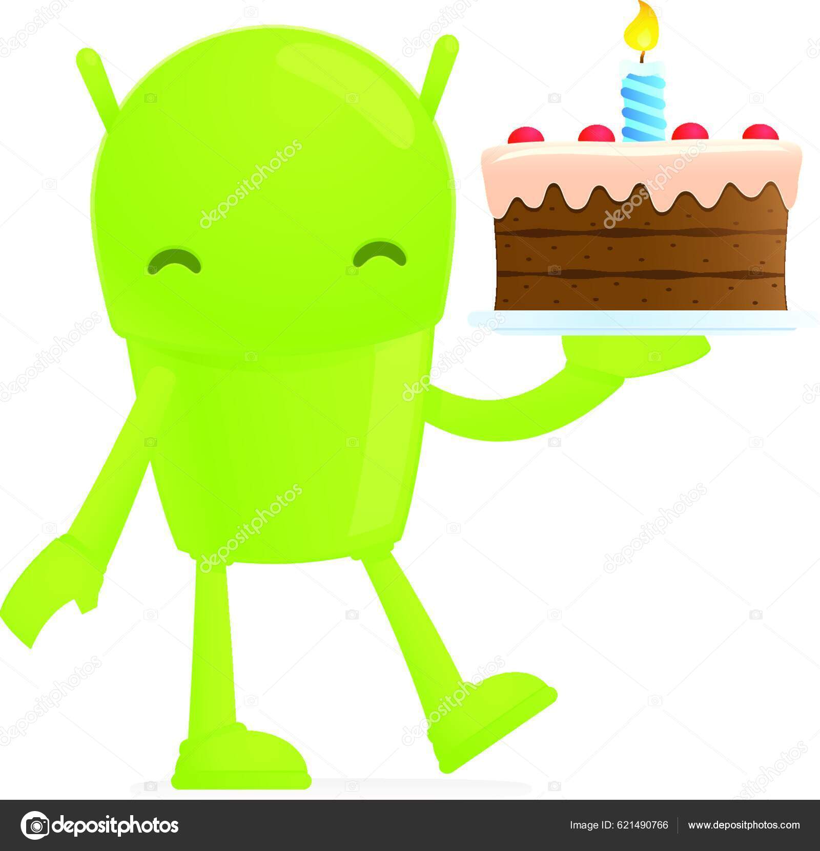 Funny Cartoon Android Vector Illustration Stock Vector by ©YAY_Images ...
