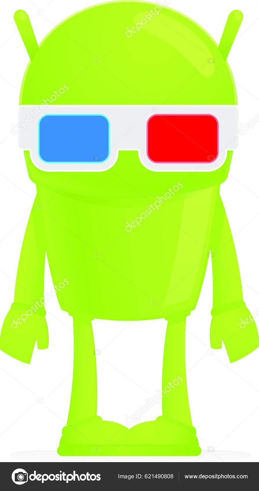 Funny Cartoon Android Vector Illustration Stock Vector by ©YAY_Images ...
