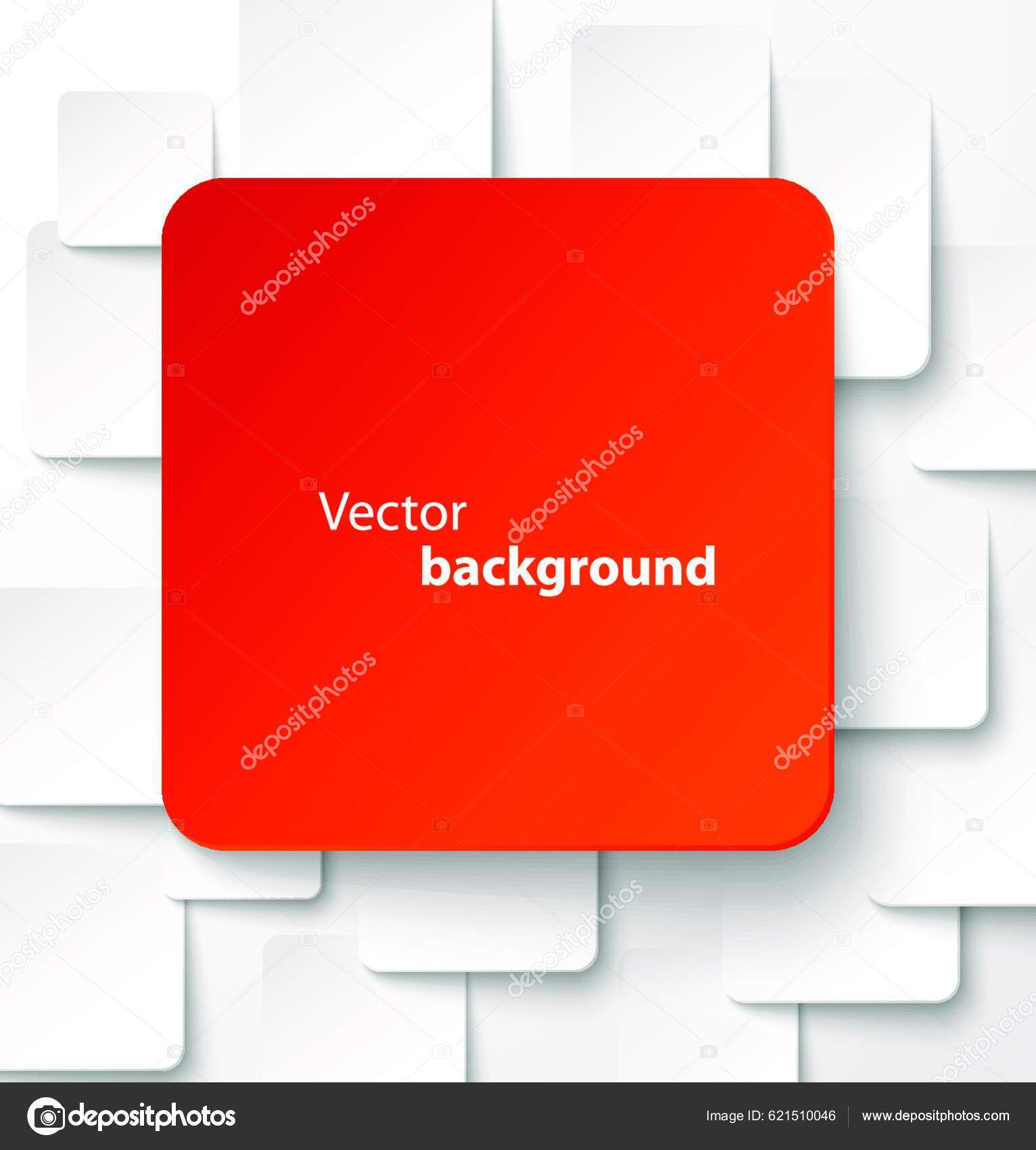 Red Paper Square Banner Drop Shadows Stock Vector by ©YAY_Images 621510046