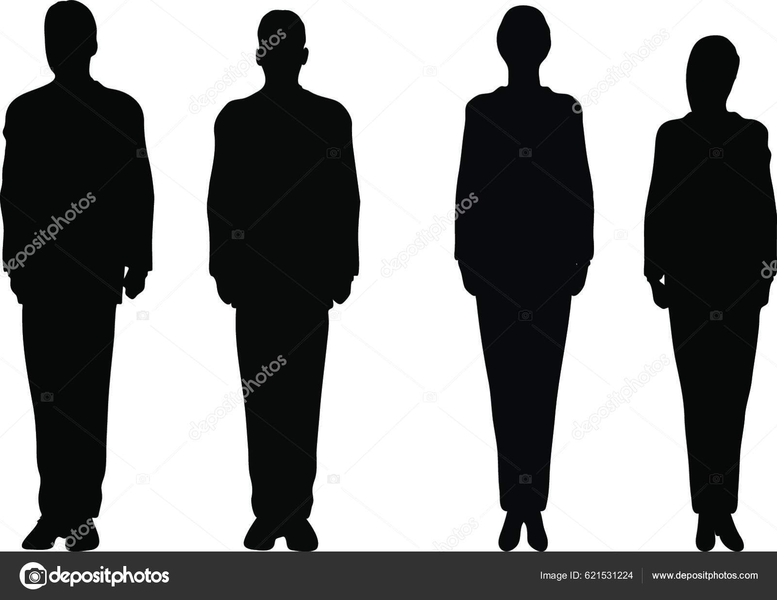 Business People Standing Still Silhouette Stock Vector by ©YAY_Images ...