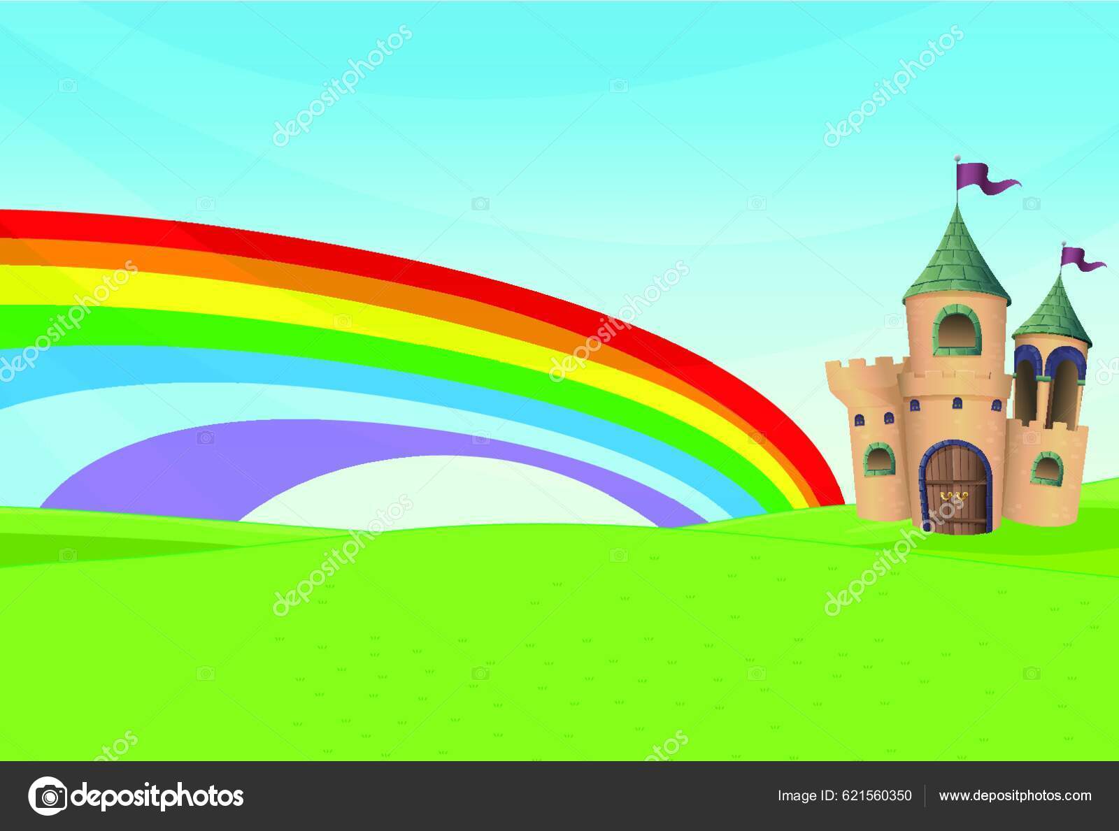 Castle Rainbow Stock Vector by ©YAY_Images 621560350