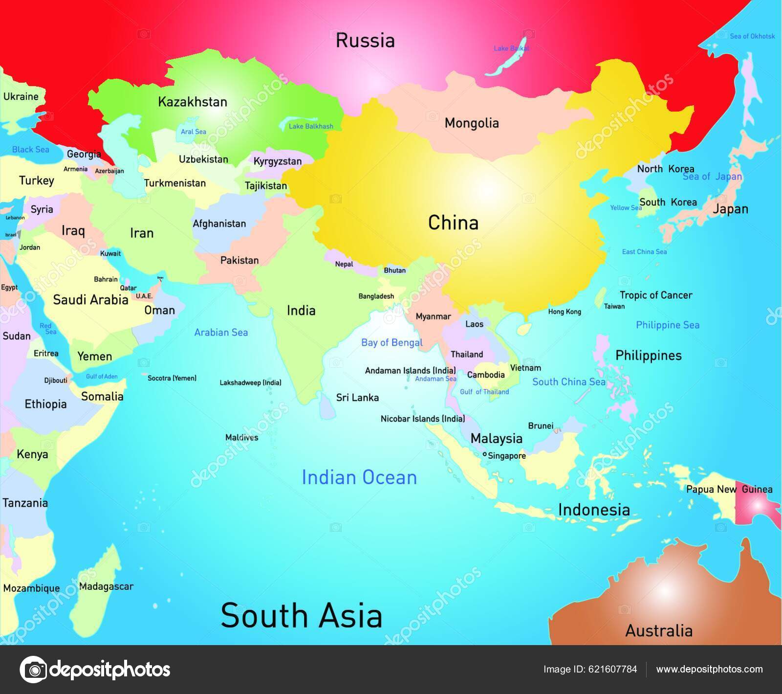 Mapas Del Sur De Asia ASIA Buscar Con Google