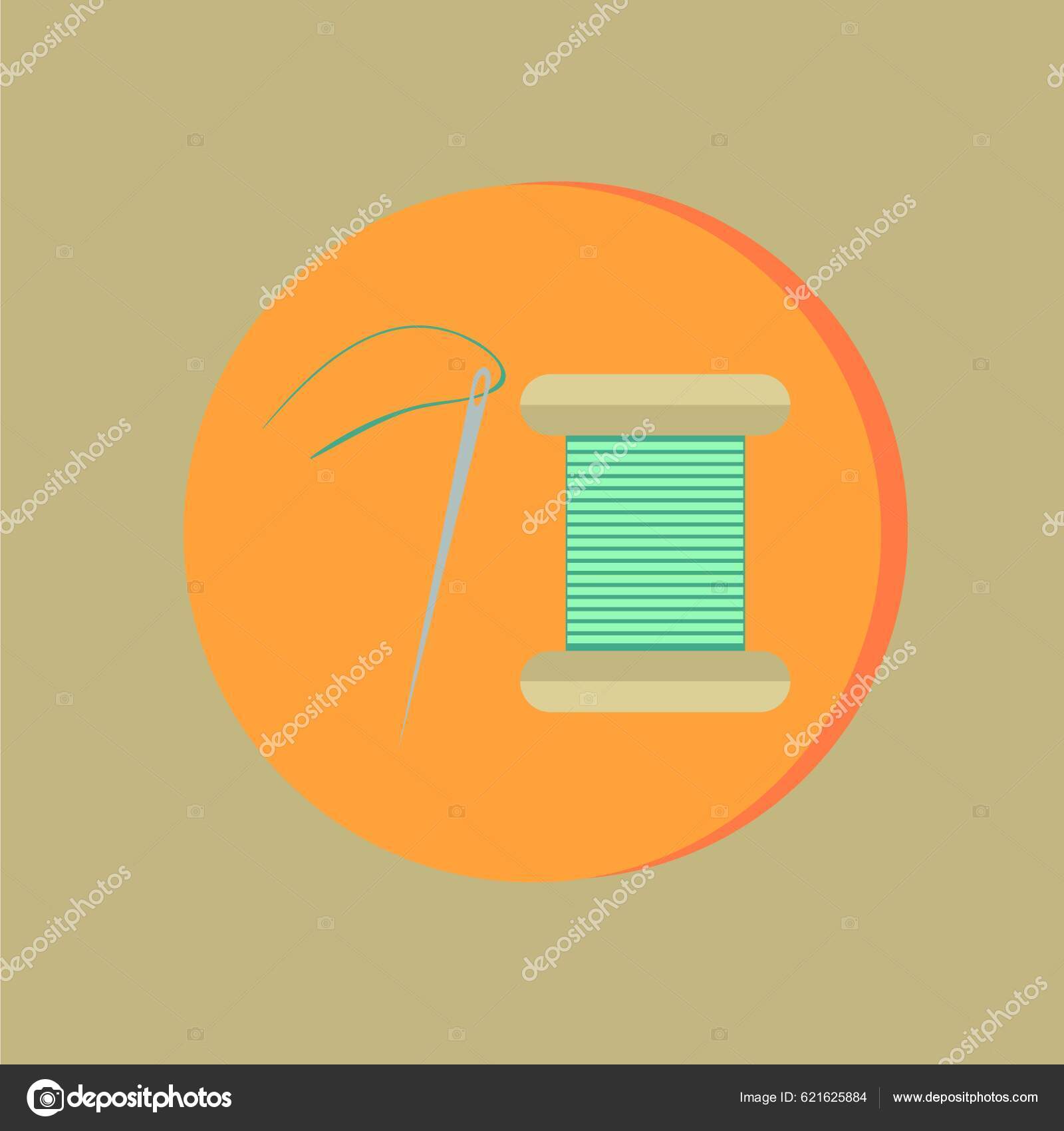 Spool Thread Needle Symbol Fashion Sewing Stock Vector by ©YAY_Images ...