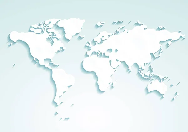 Vector Illustration World Map Stock Vector by ©YAY_Images 621127822