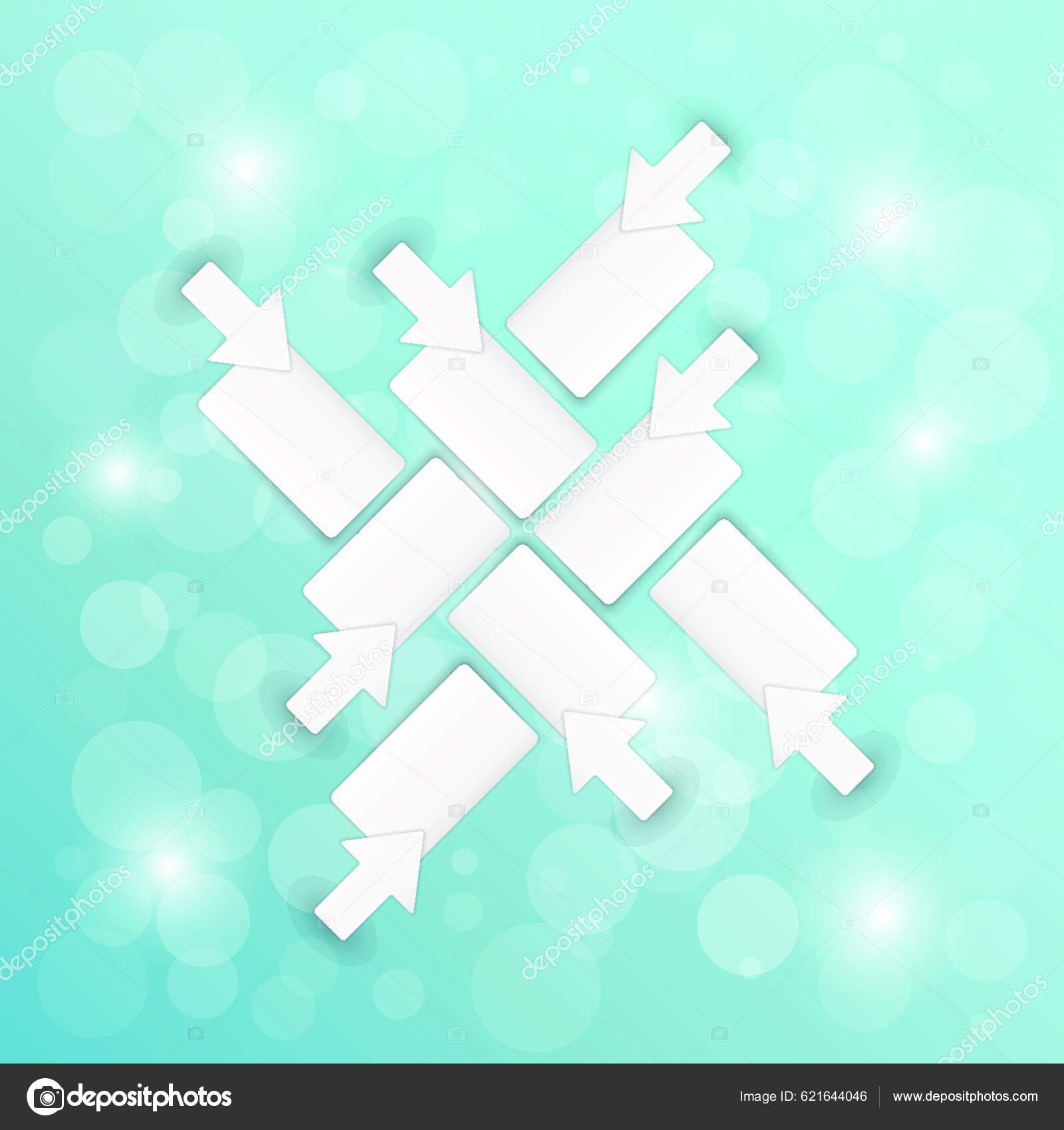 Background Blank Paper Blocks Arrows Stock Vector Image by ©YAY_Images ...