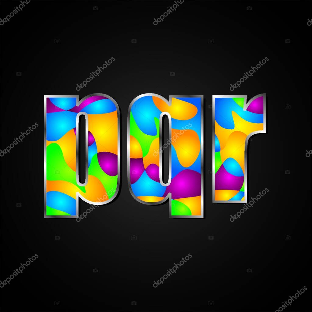 Colorful Alphabet Symbols Typography Concept Vector de stock por ©YAY ...