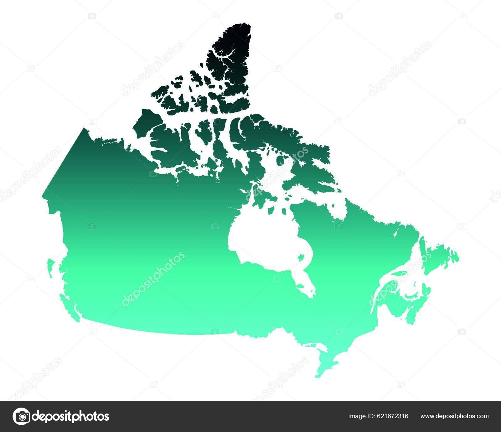 Map Canada Vector Illustration Stock Vector by ©YAY_Images 621672316