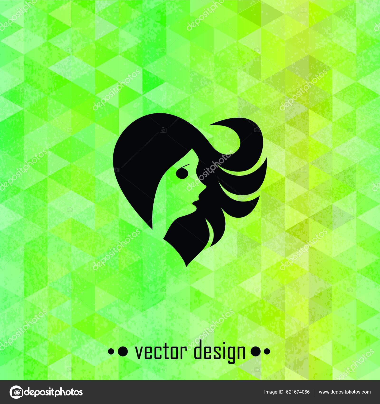 Vector Girl Icon Heart Stock Vector By ©yayimages 621674066