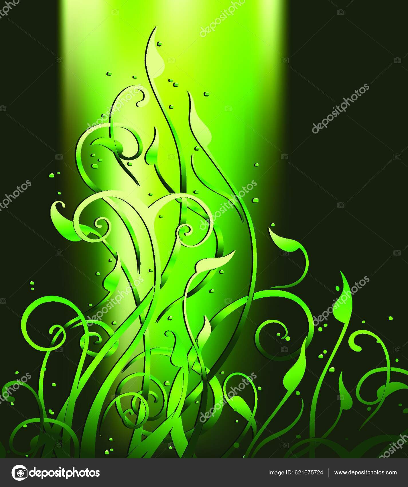 Abstract Green Background Vector Illustration Stock Vector by ©YAY ...