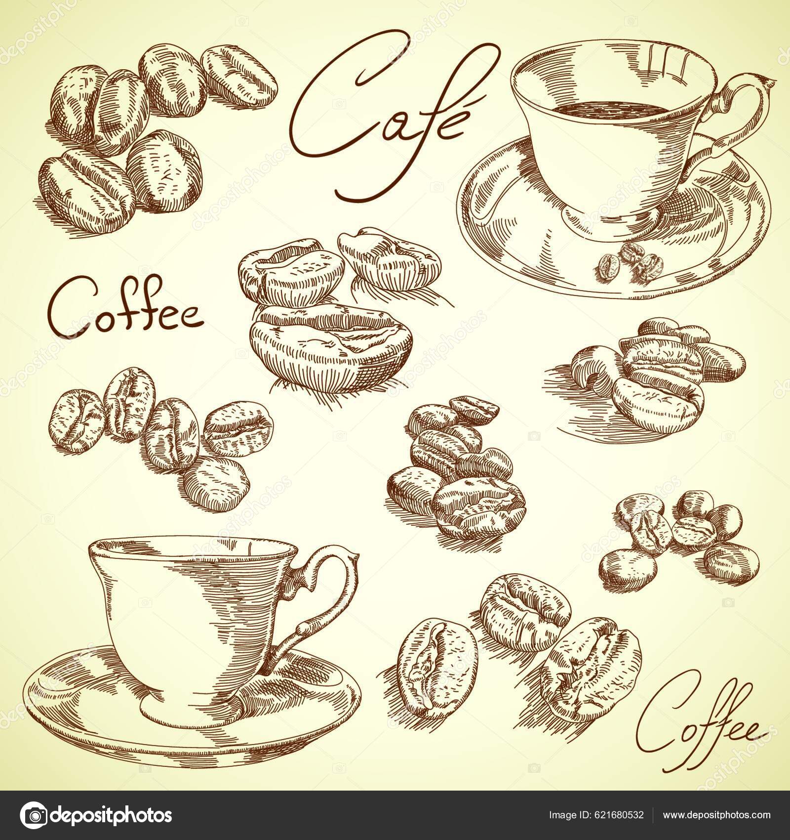 Illustration Coffee Background Stock Vector by ©YAY_Images 621680532
