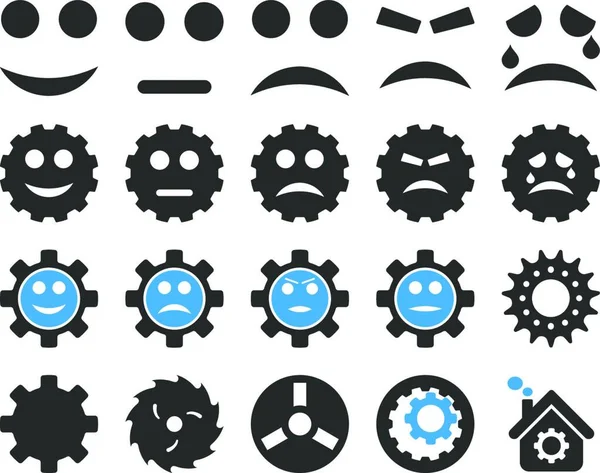 Tools Smile Gears Icons Stock Vector by ©YAY_Images 621730556