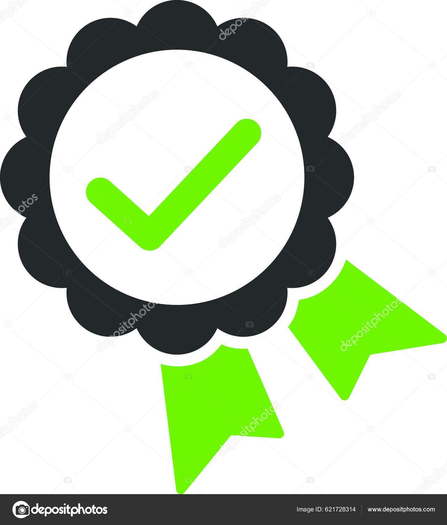 Approved Icon Competition Success Bicolor Icon Set Stock Vector by ©YAY ...