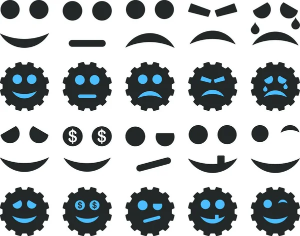 Tools Gears Smiles Emoticons Icons Stock Vector by ©YAY_Images 621737324