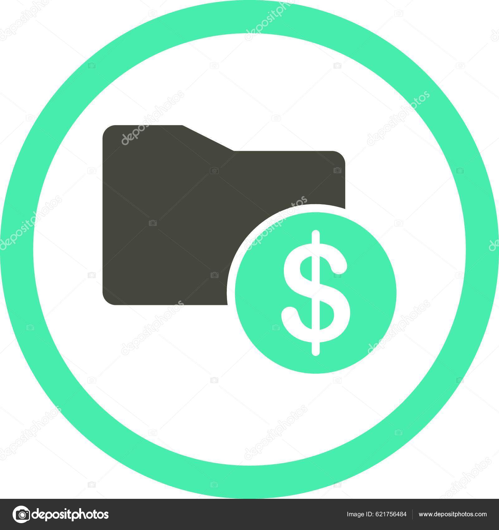 Money Folder Icon Vector Illustration Vector de stock por ©YAY_Images ...