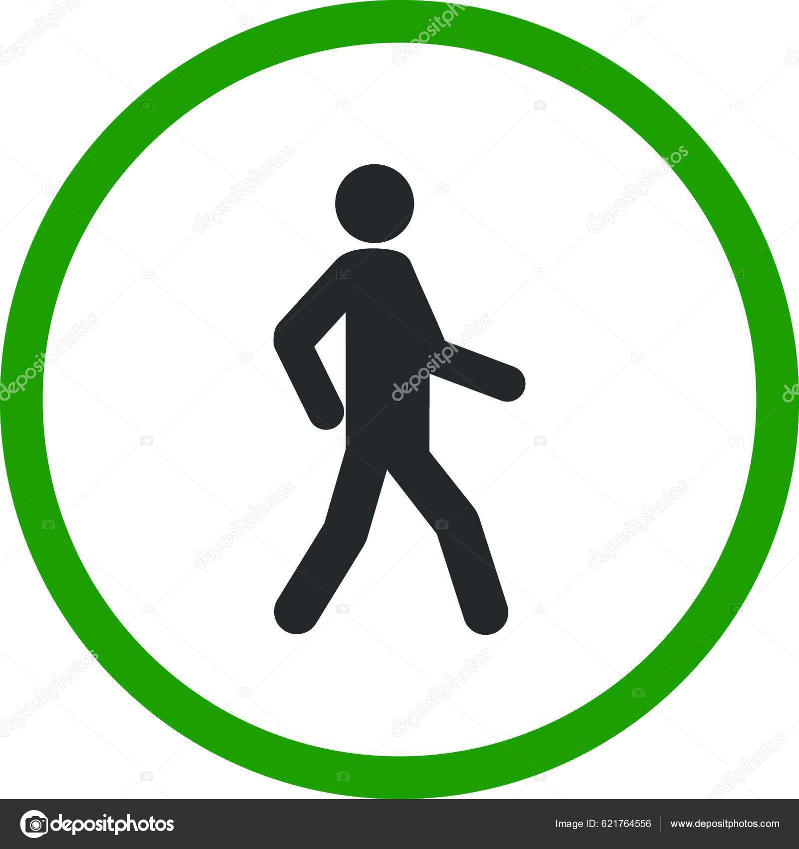Icono Caminar Ilustración Vectores Colores Vector de stock #621764556 ...