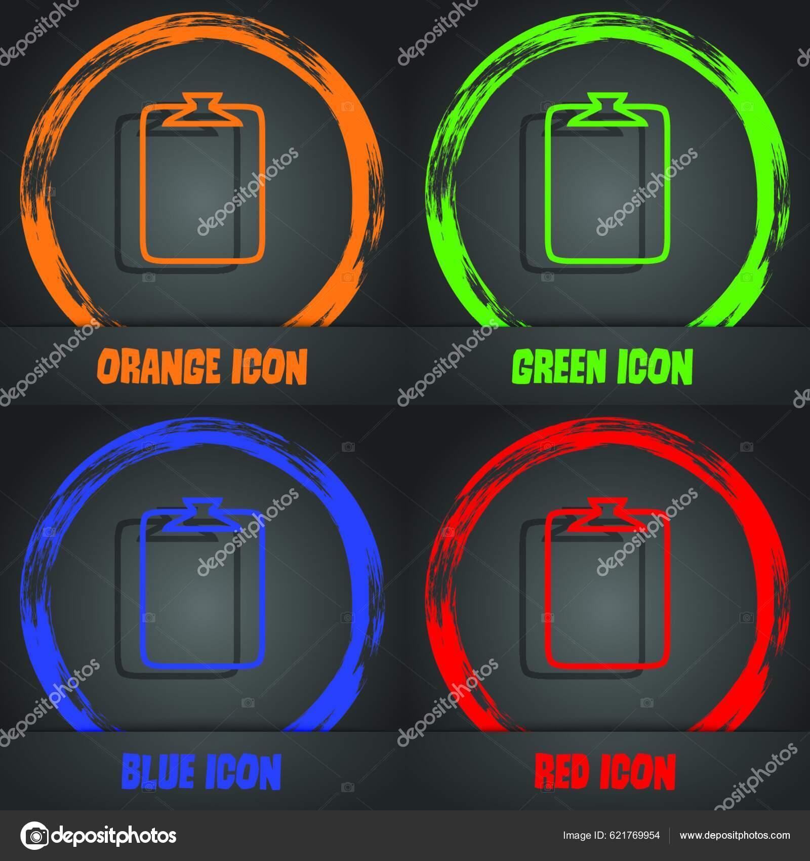 File Annex Icon Paper Clip Symbol Attach Sign Fashionable Modern Stock ...