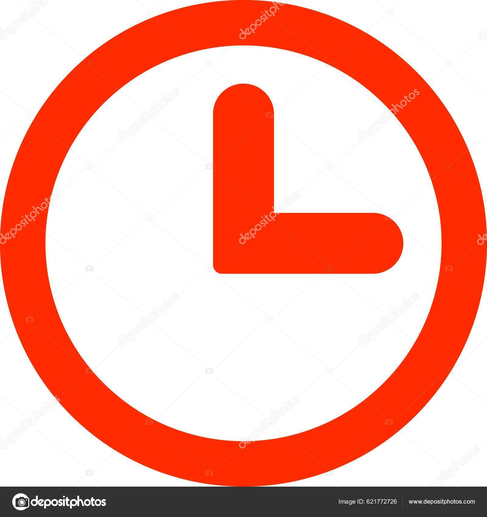 Clock Flat Orange Color Icon Stock Vector by ©YAY_Images 621772726