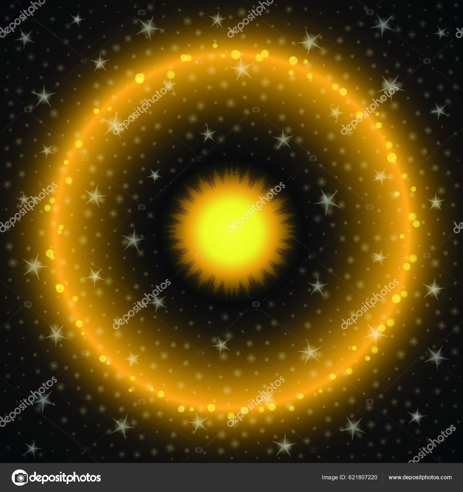 Sun Space Stars Stock Vector by ©YAY_Images 621807220