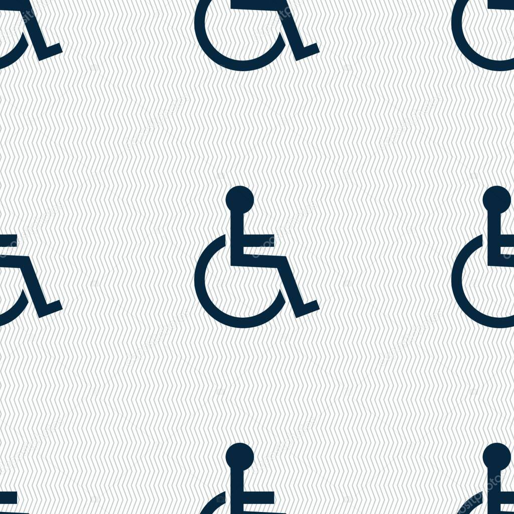 Icono de signo desactivado. Símbolo humano en silla de ruedas. Signo ...