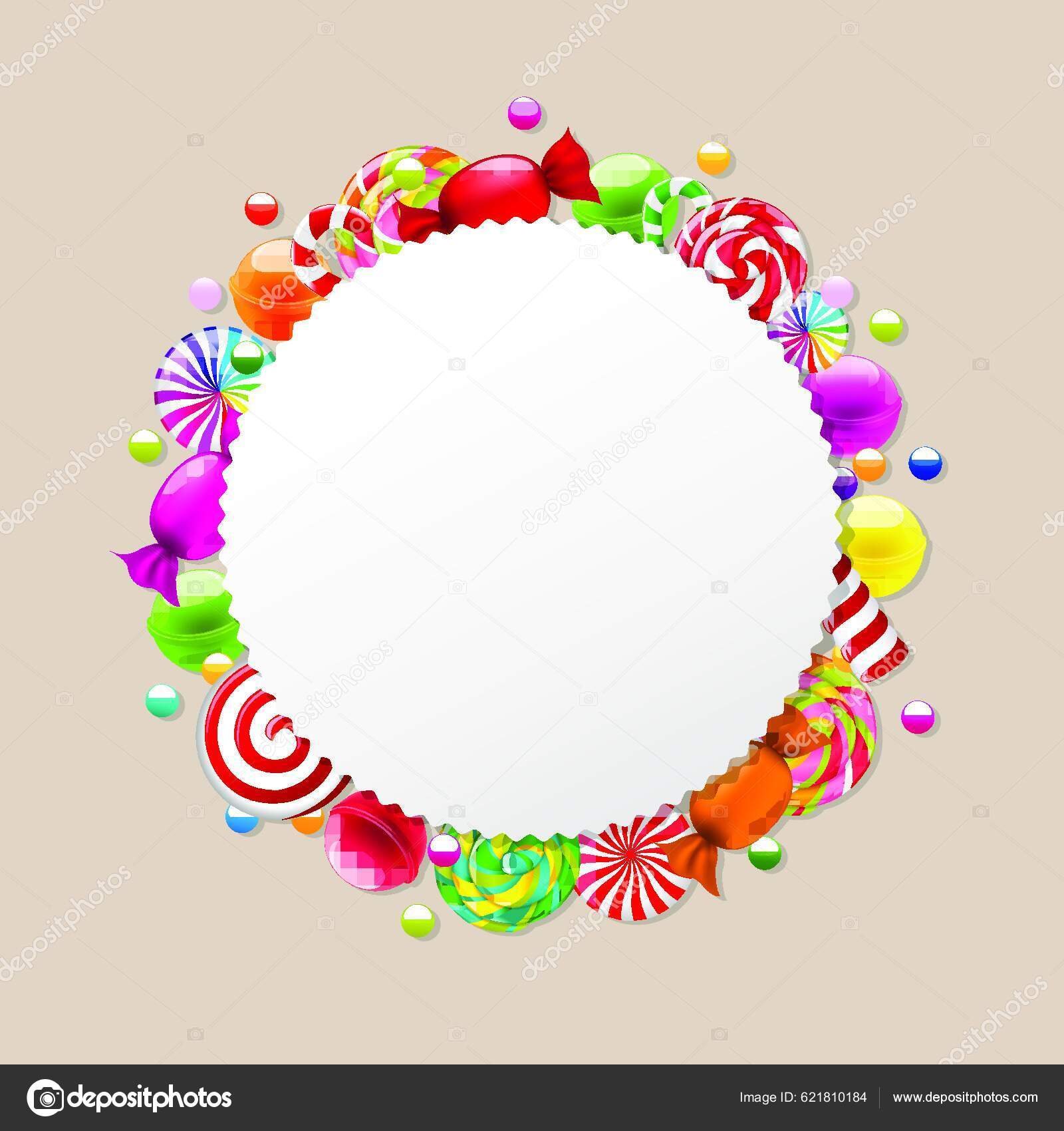 Candy Background Colorful Vector Illustration Stock Vector by ©YAY ...