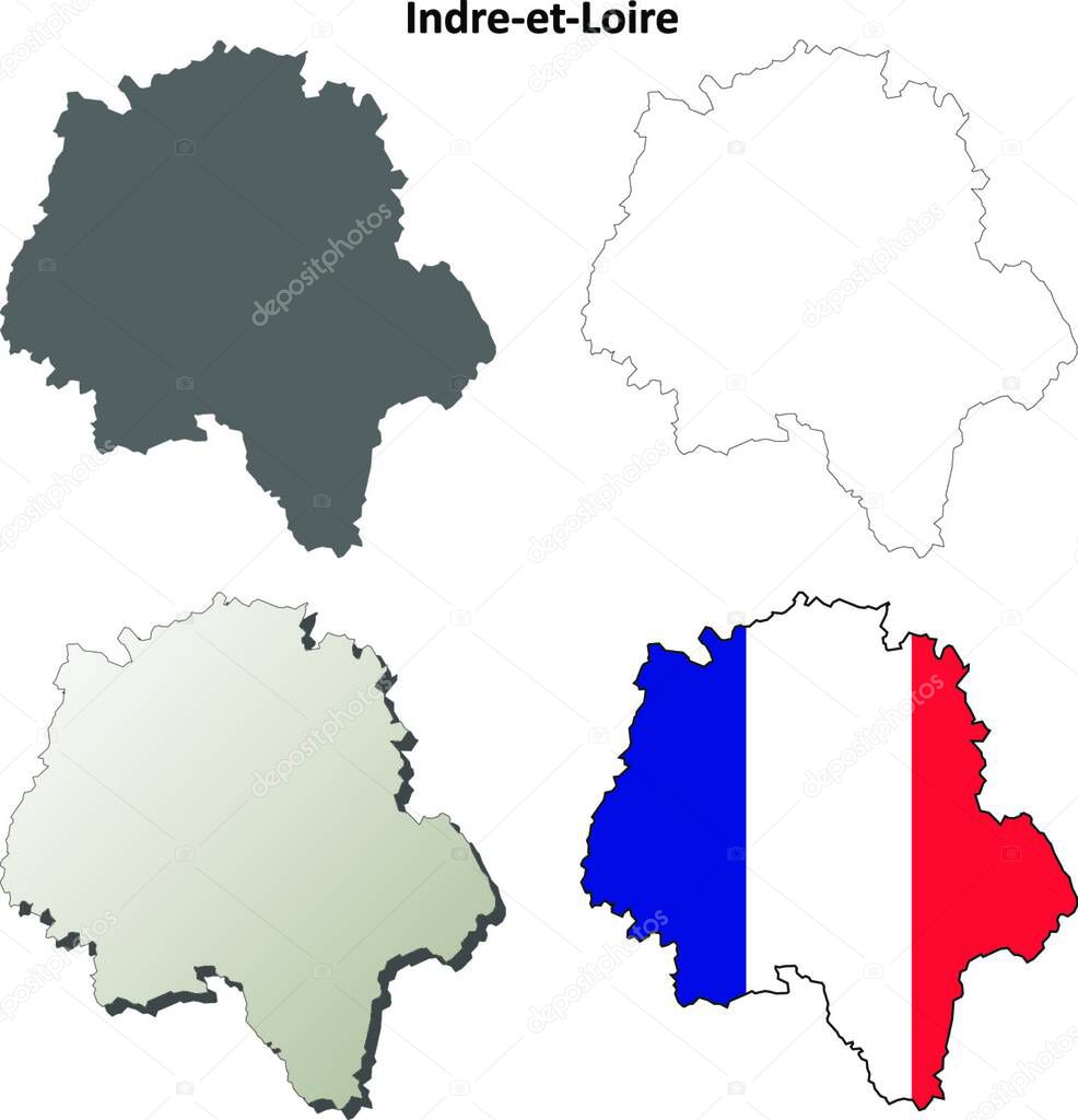 "Indre-et-Loire, Esquema del centro conjunto de mapas" 2023