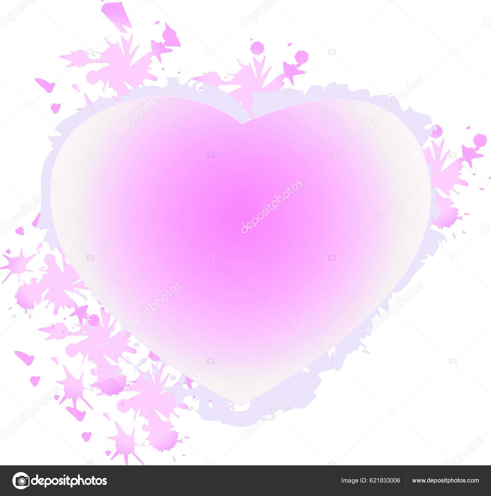 Rosa Corazón Vector Ilustración Vector de stock por ©YAY_Images 621833006