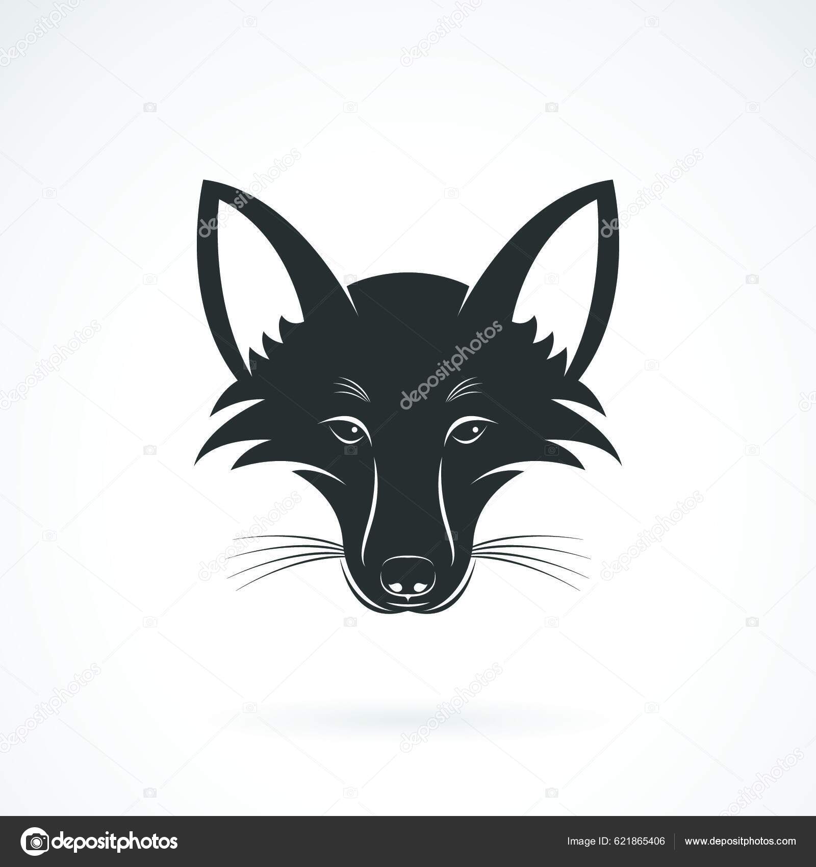 Vector Image Fox Face Design White Background Stock Vector by ©YAY ...