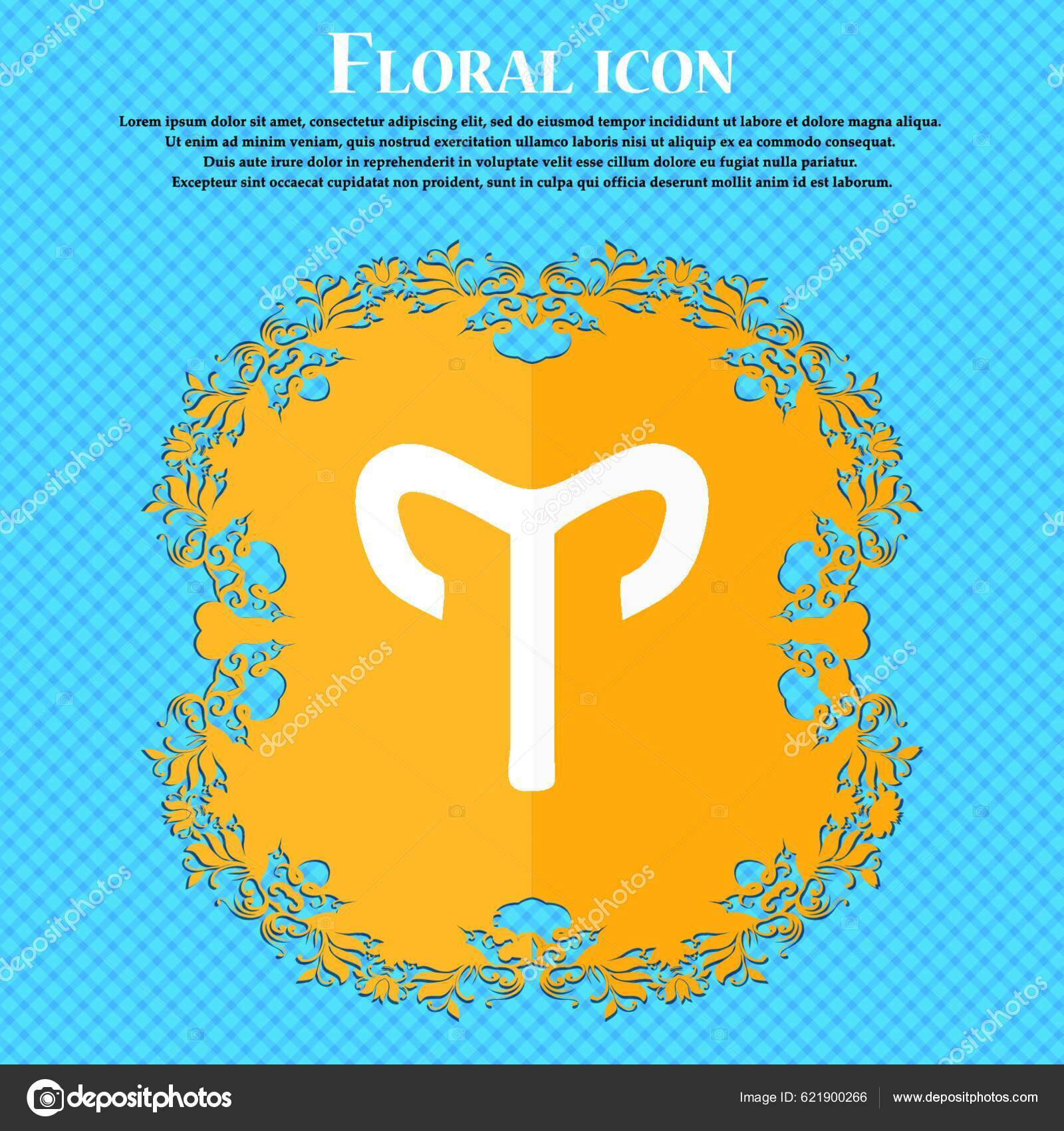 Zodiac Aries Icon Symbol Trendy Modern Design Stock Vector by ©YAY ...