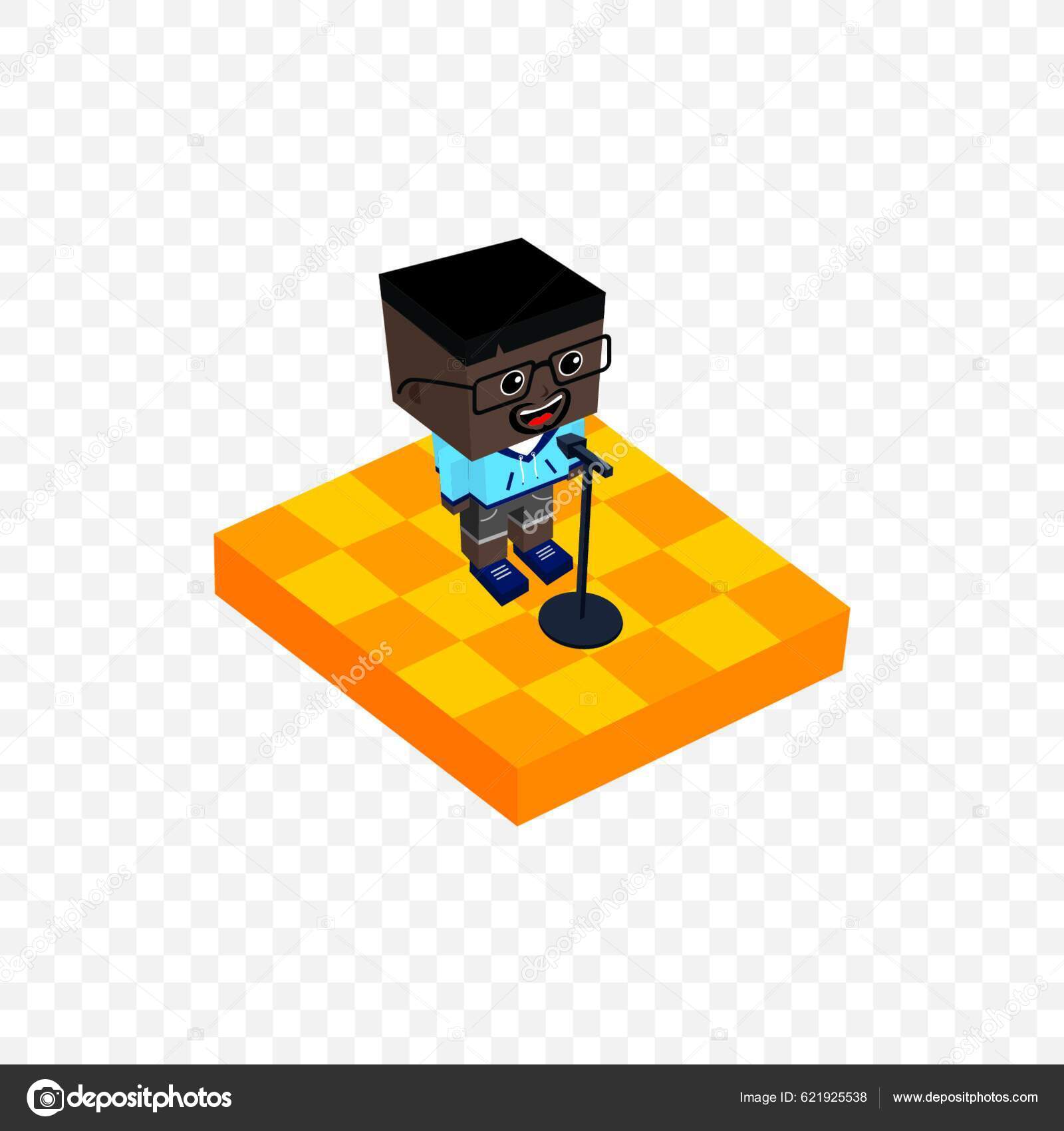 Stand Comedy Isometric Block Cartoon Stock Vector od © YAY_Images 621925538