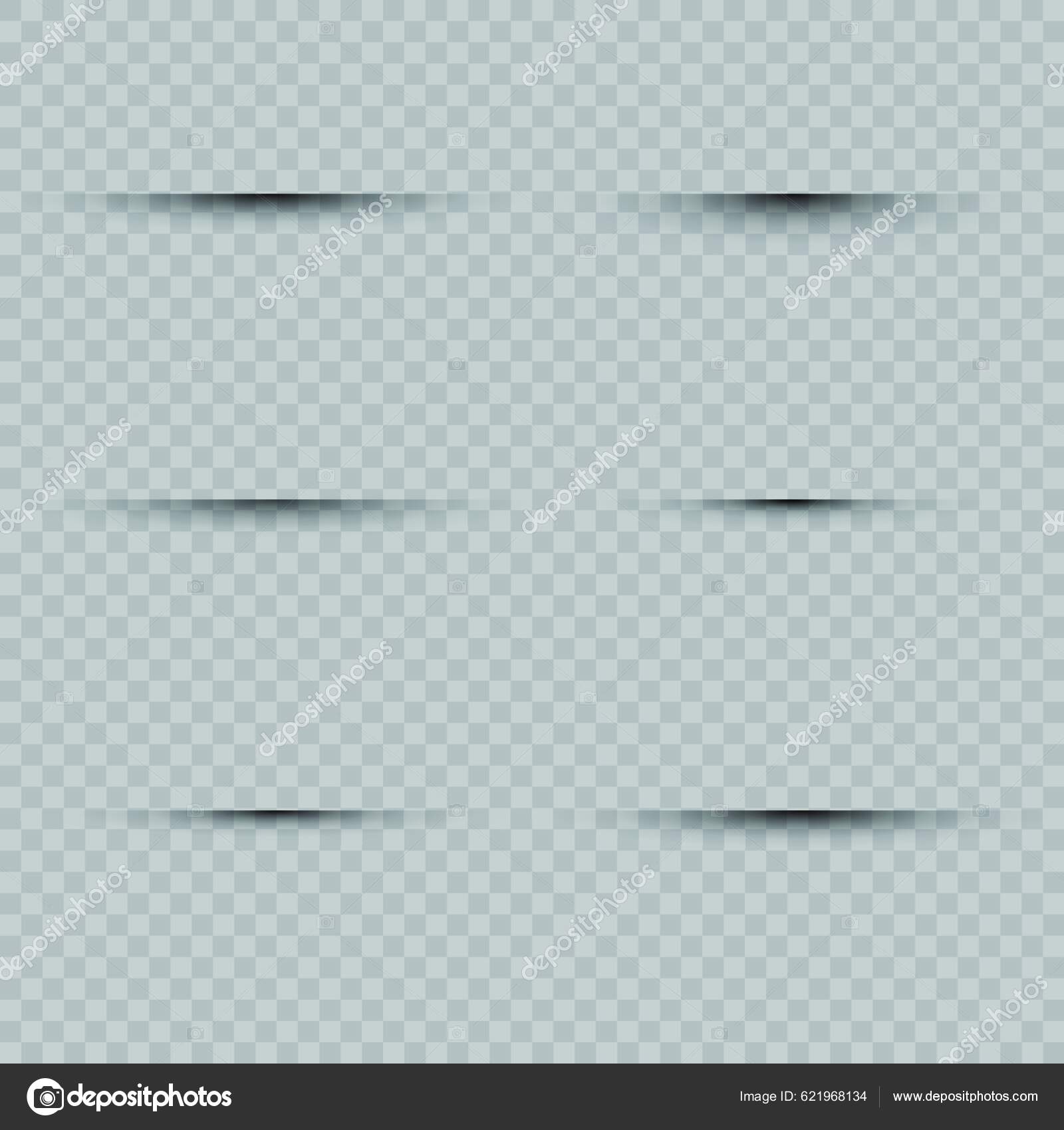 Oval Shadow Soft Edges Vector Set Checkered Background Stock Vector by ...
