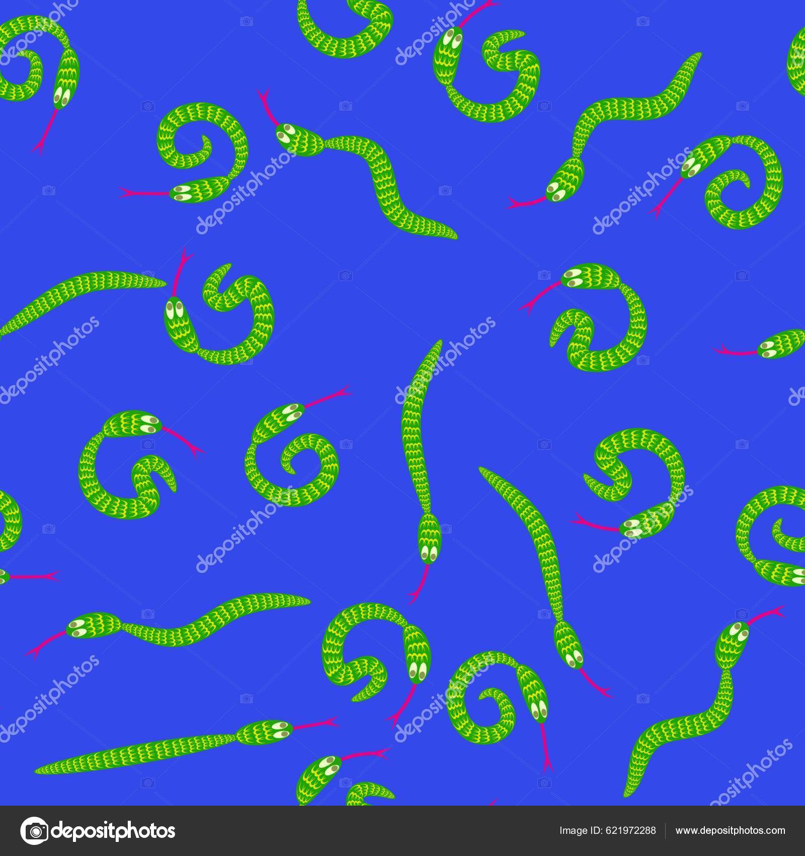 Green Snake Seamless Background Stock Vector by ©YAY_Images 621972288