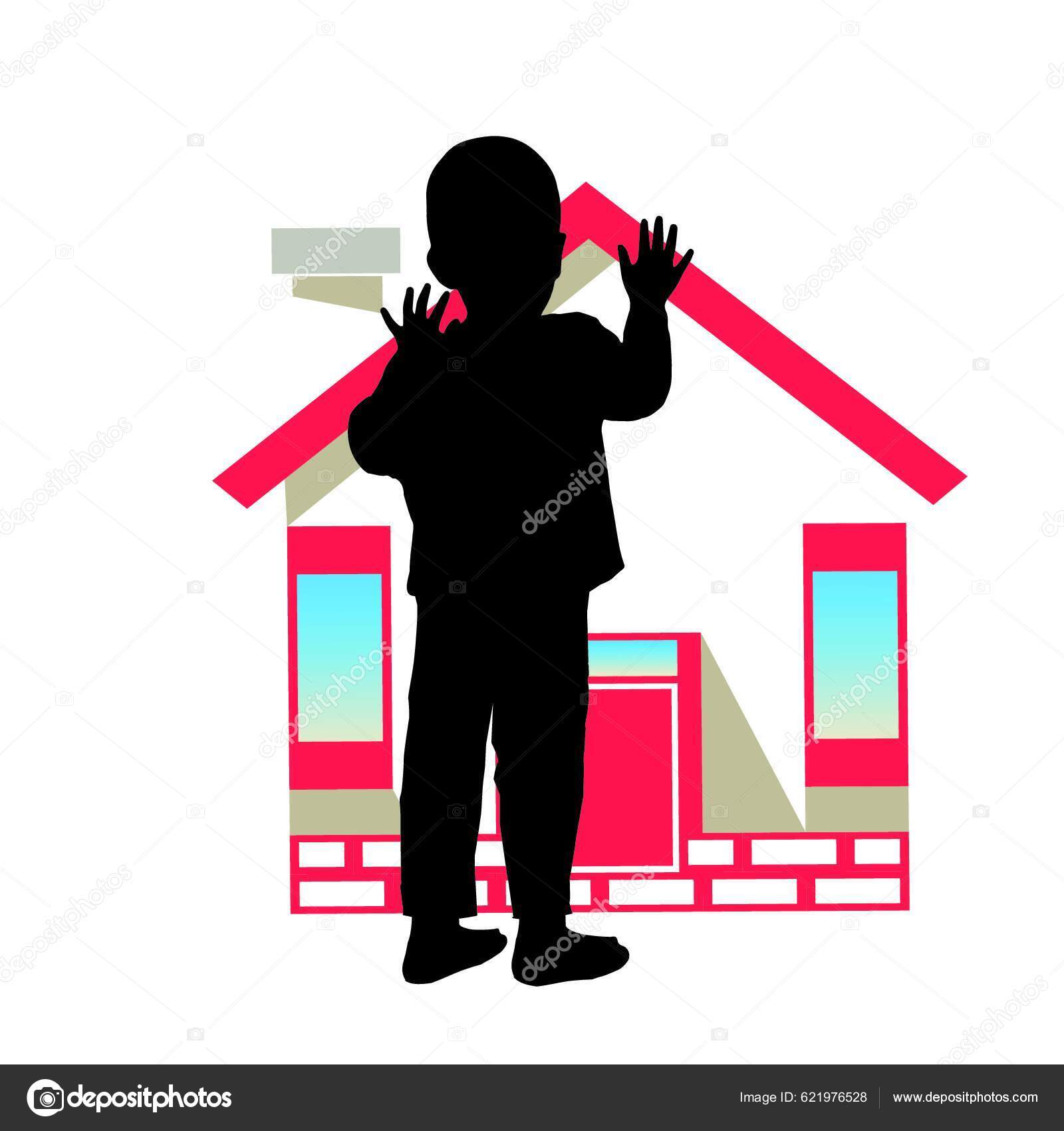 Orphan Orphanage Silhouette Stock Vector by ©YAY_Images 621976528