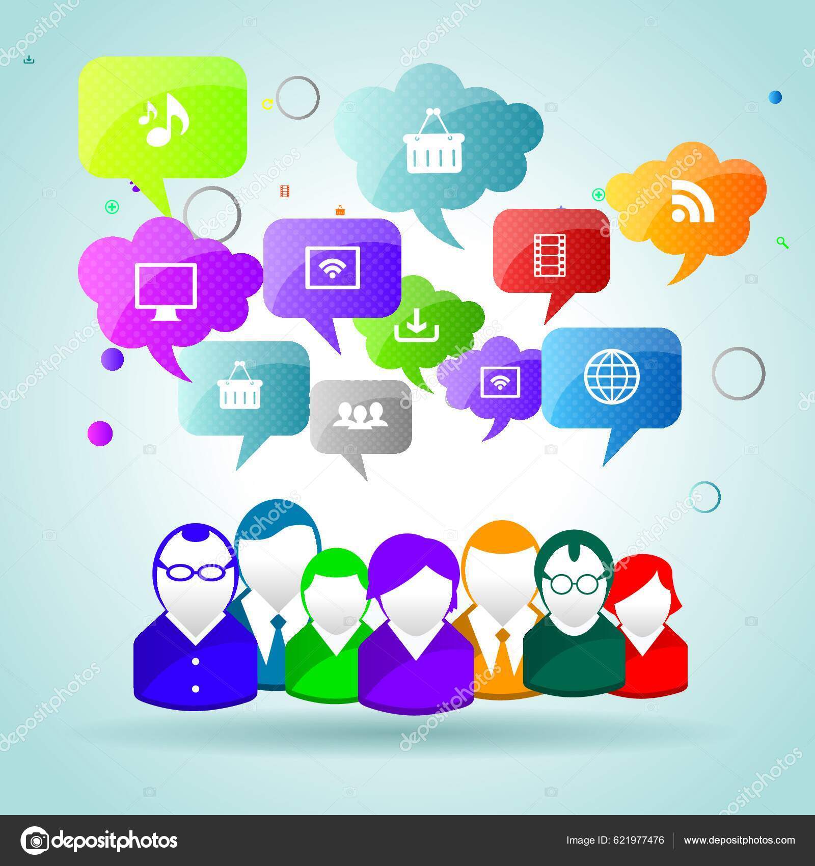 Trabajo Equipo Empresarios Vector de stock #621977476 de ©YAY_Images