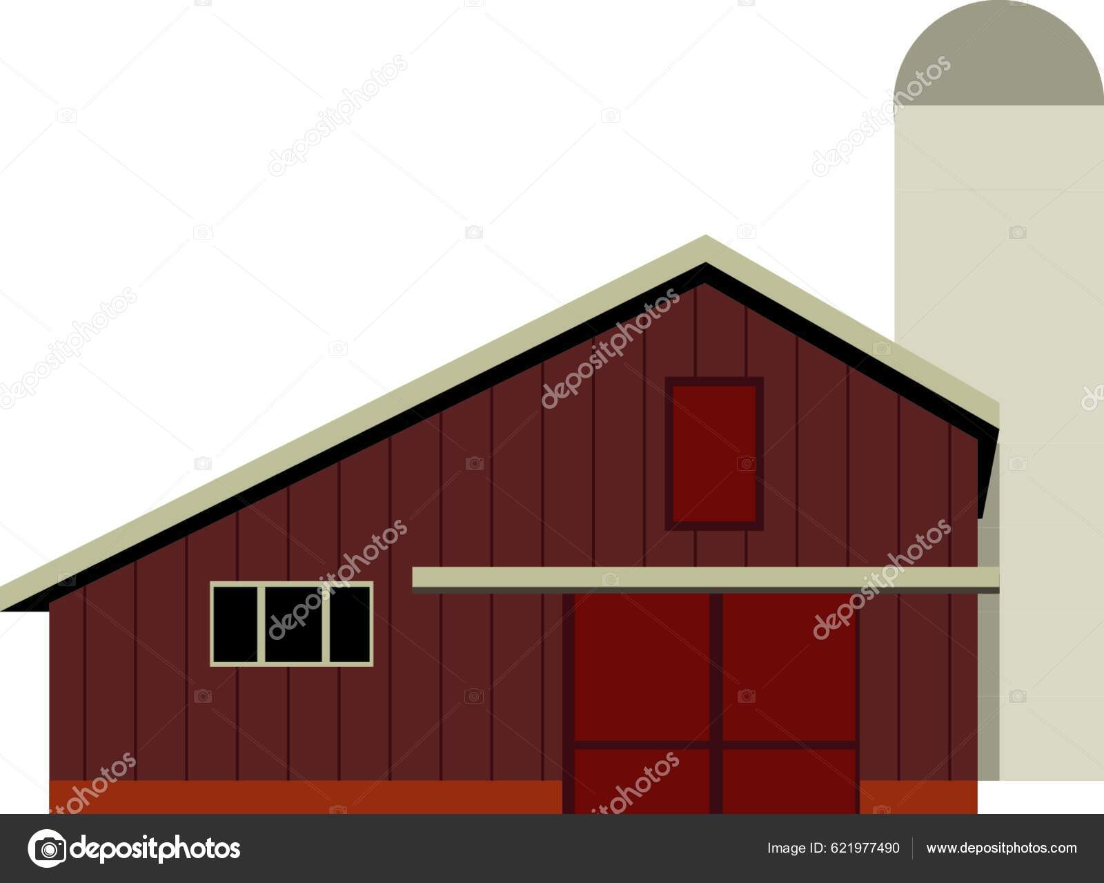 Barn Farm Stock Vector by ©YAY_Images 621977490
