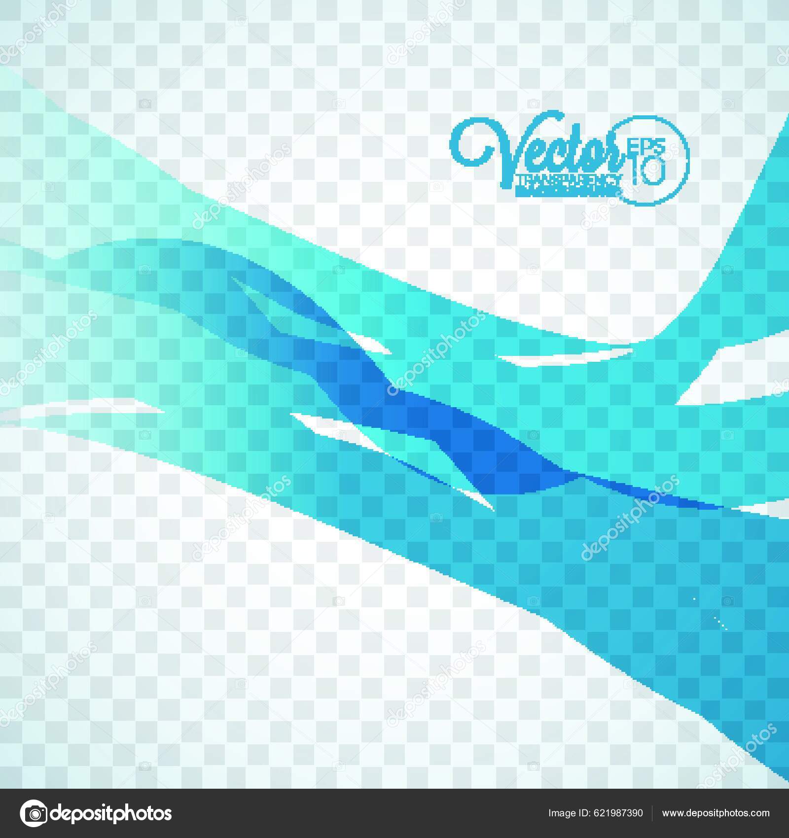 Elegant Vector Flowing Color Wave Design Transparent Background Stock ...
