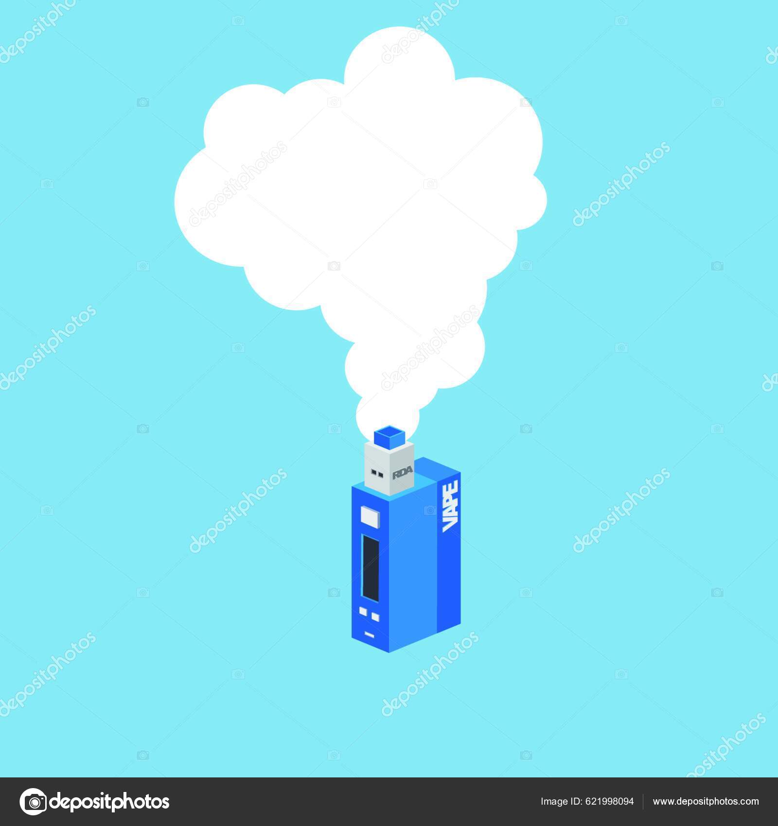 Isometric Block Electric Cigarette Personal Vaporizer Stock Vector by ...