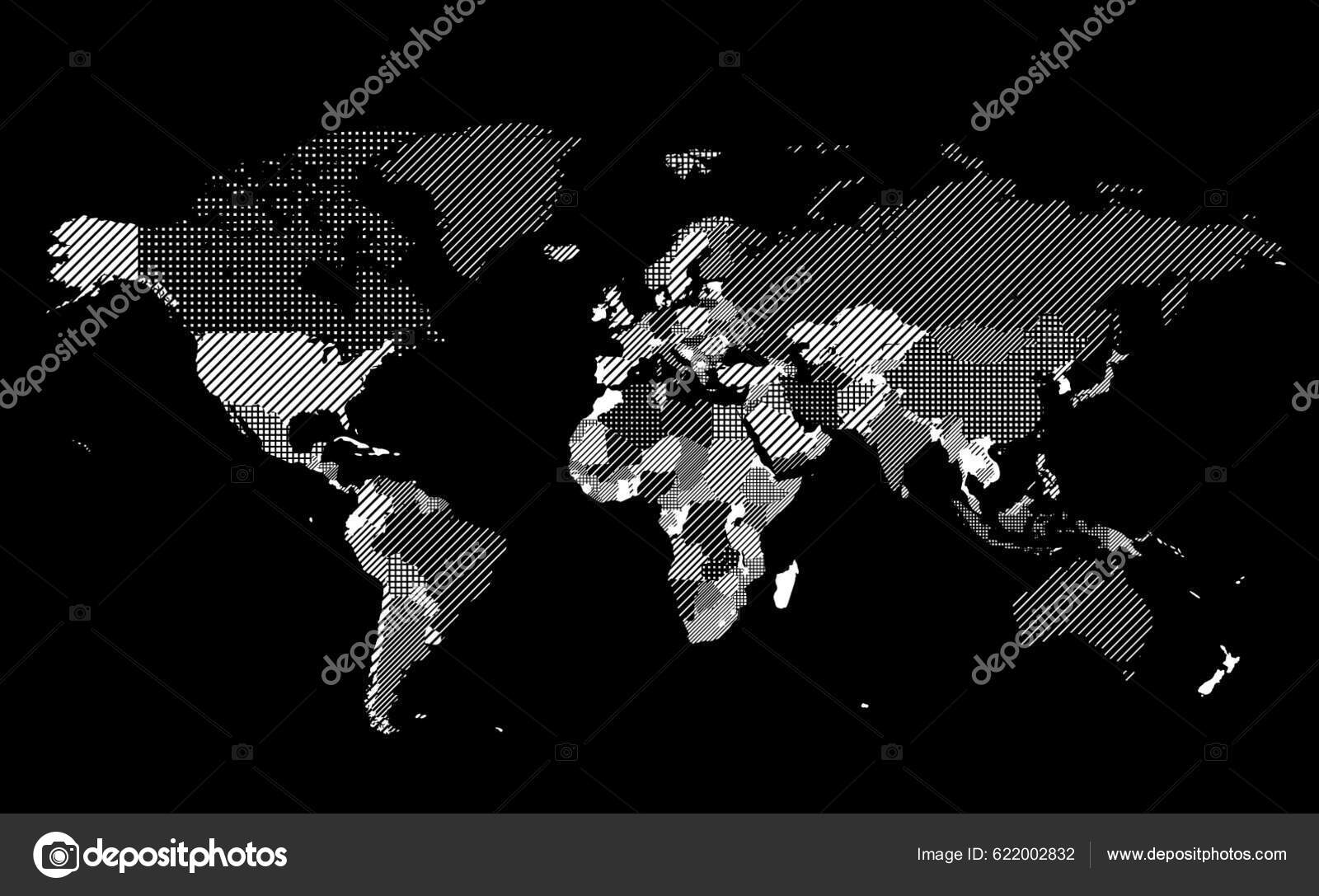 Ilustración Del Vector Del Mapa Mundial Vector de stock por ©YAY_Images ...