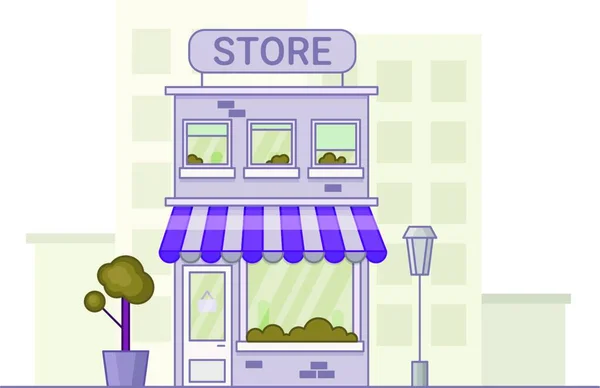 Coffee Shop Cartoon Style Isolated White Background Stock Vector by ...