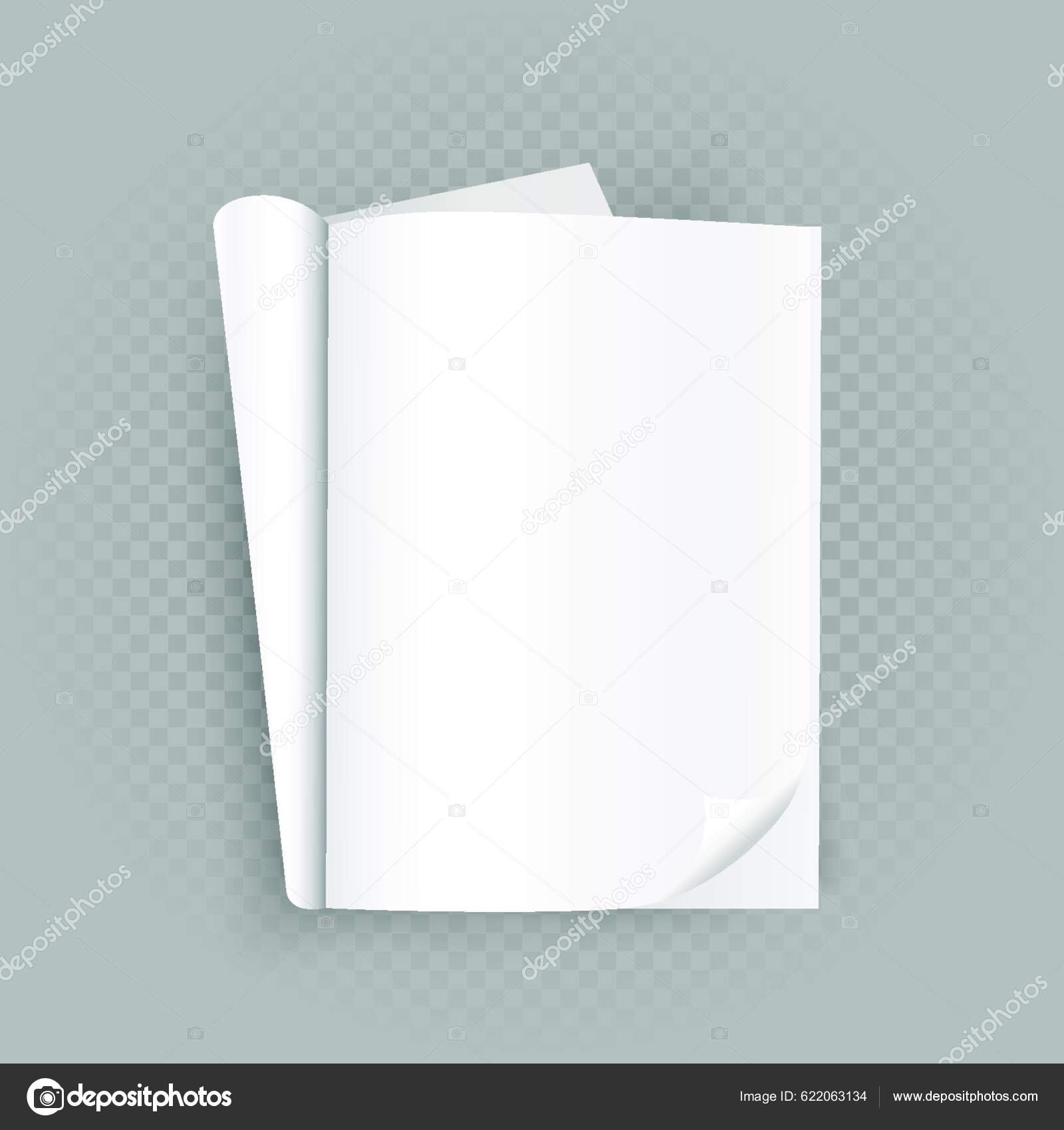 Unfolded Open Book Gray Background Stock Vector by ©YAY_Images 622063134