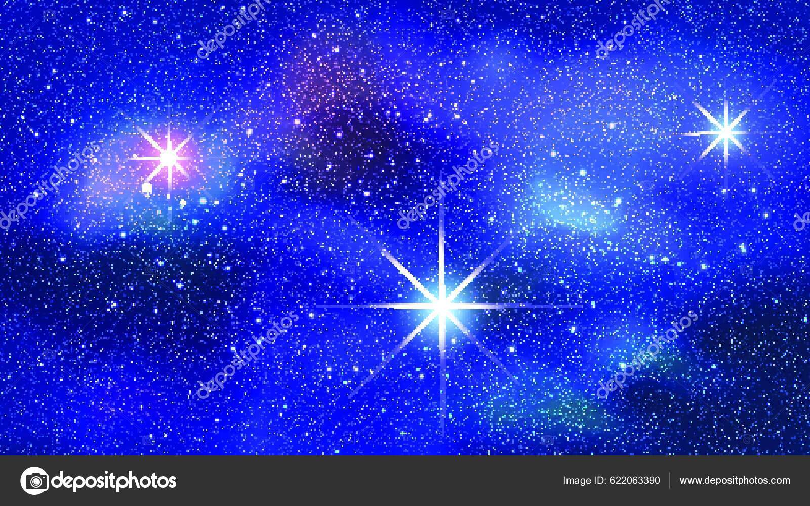 Colorful Nebula Space Background Vector Illustration Stock Vector by ...