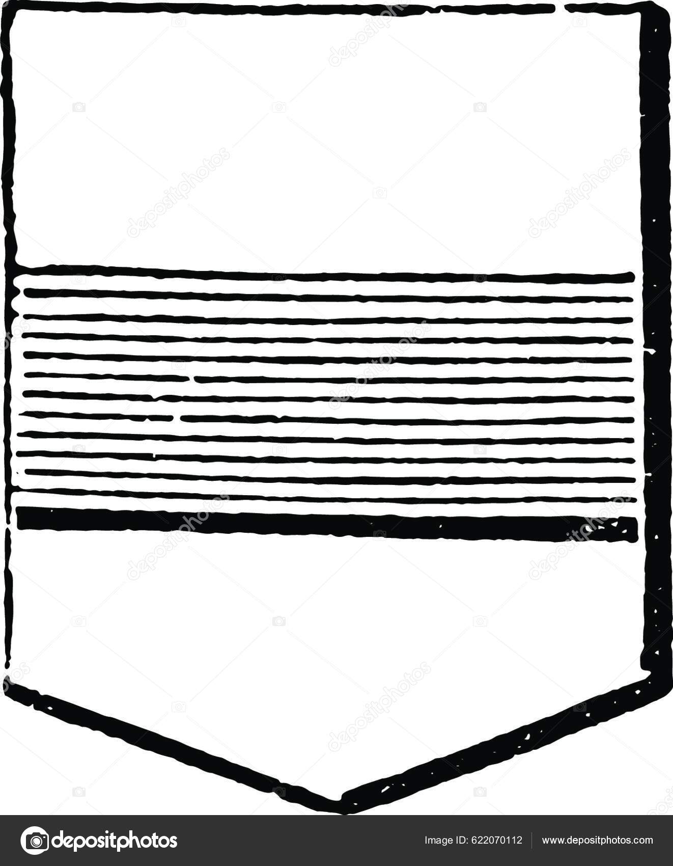 Shield Showing Fess May More One Bar Escutcheon Stock Vector by ©YAY ...